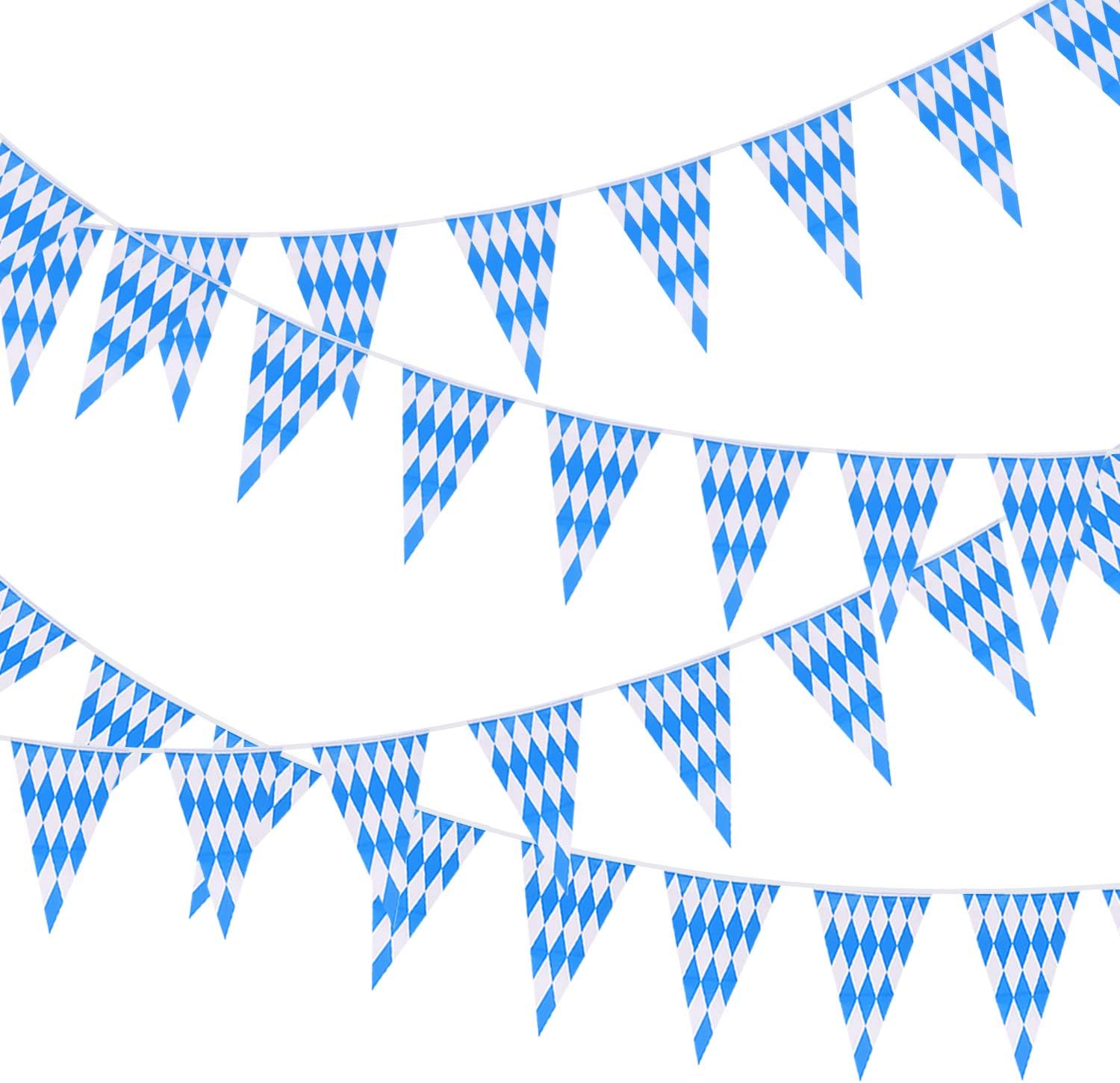 Amazon.com: Beistle Plastic Oktoberfest Bavarian Pennant Banner for ...