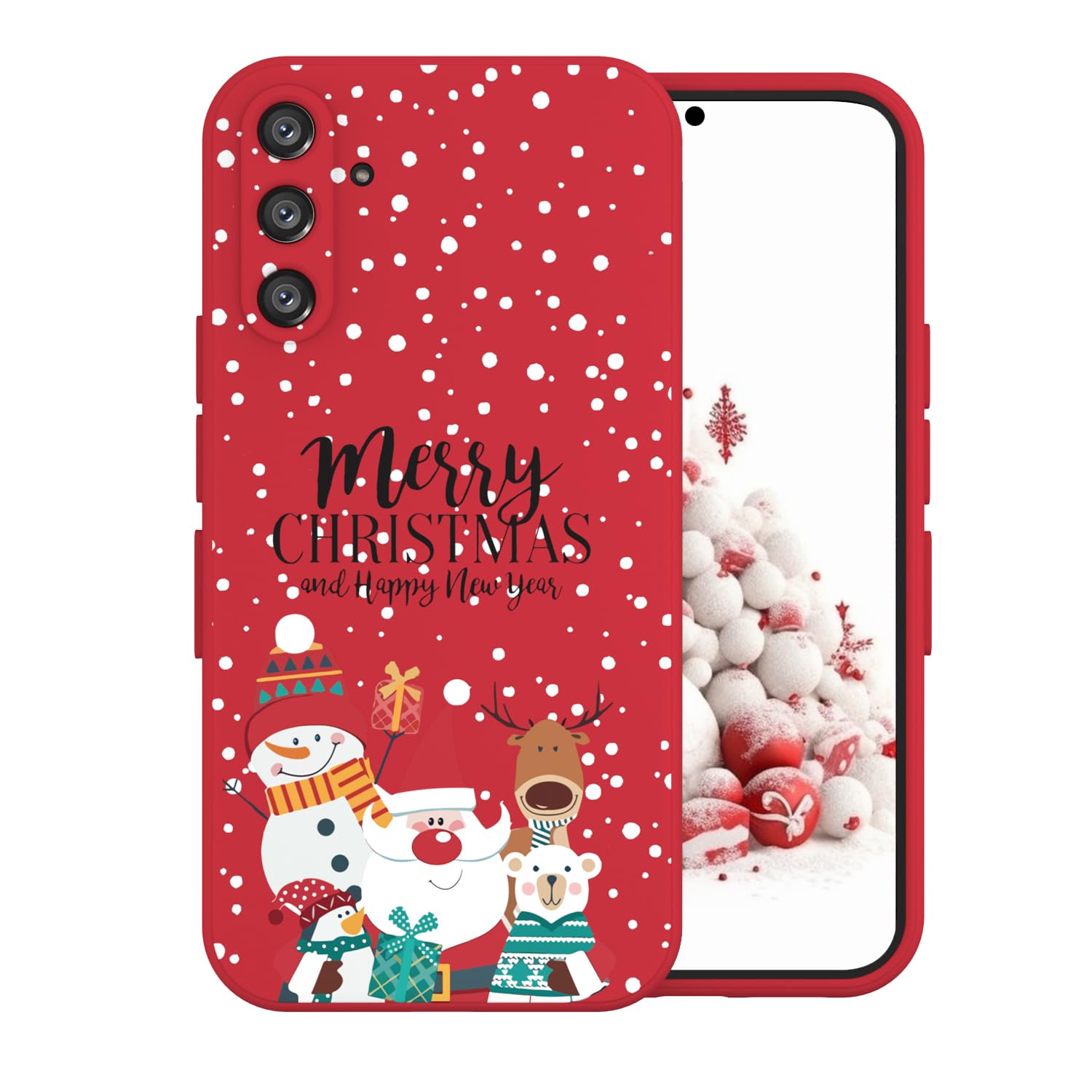 Amazon.com: FOQENCCI Xmas Phone Case Compatible for Samsung Galaxy A15 ...