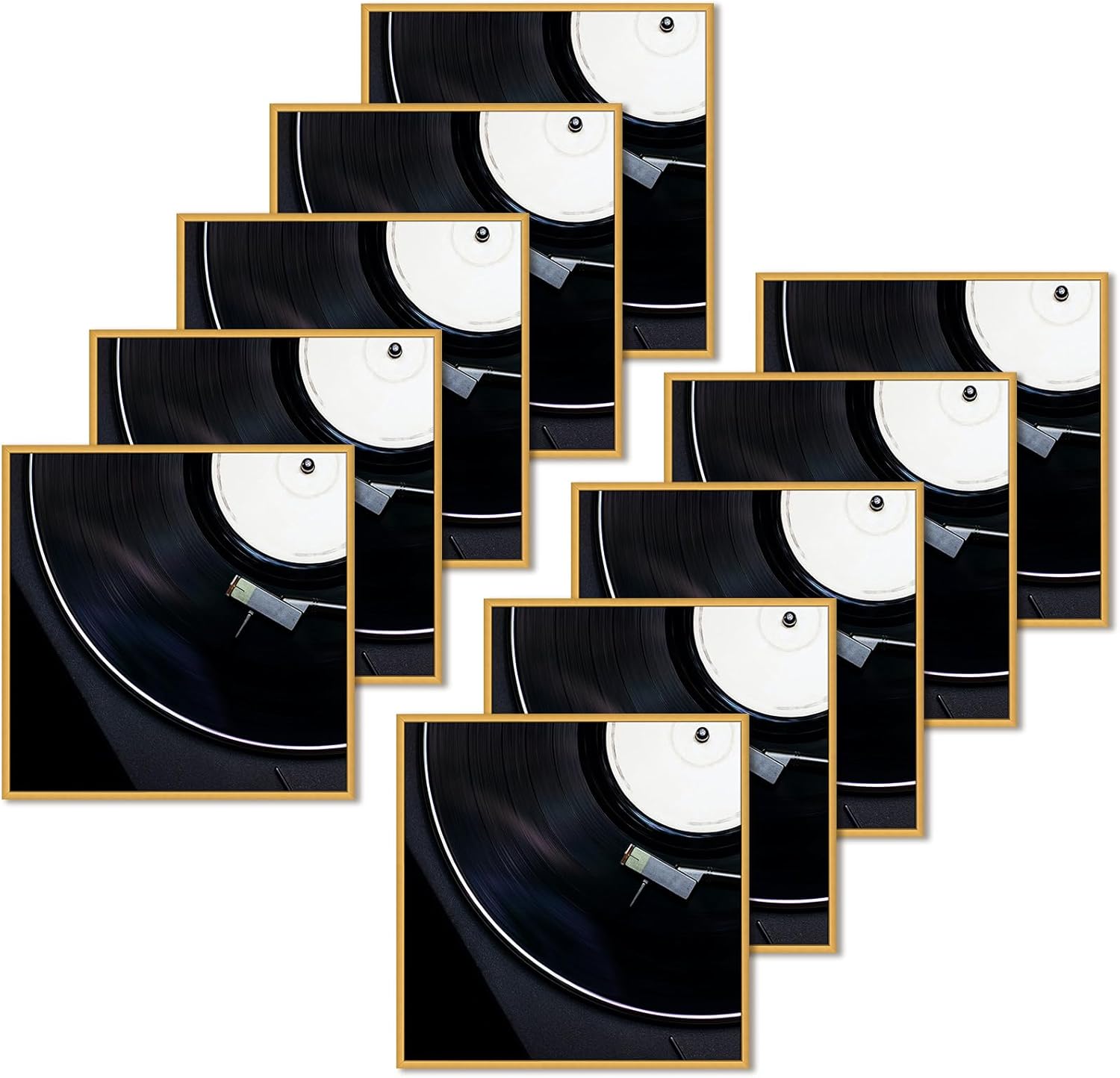 Amazon.com - Golden State Art, Aluminum Album Frames Display 12.5x12.5 ...