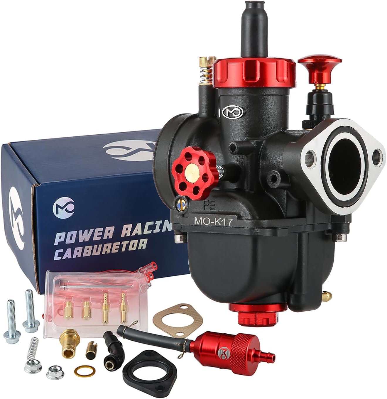 Amazon.com: PWK17 Carburetor, 17mm FL Motorcycle Carb with Carb Jets ...
