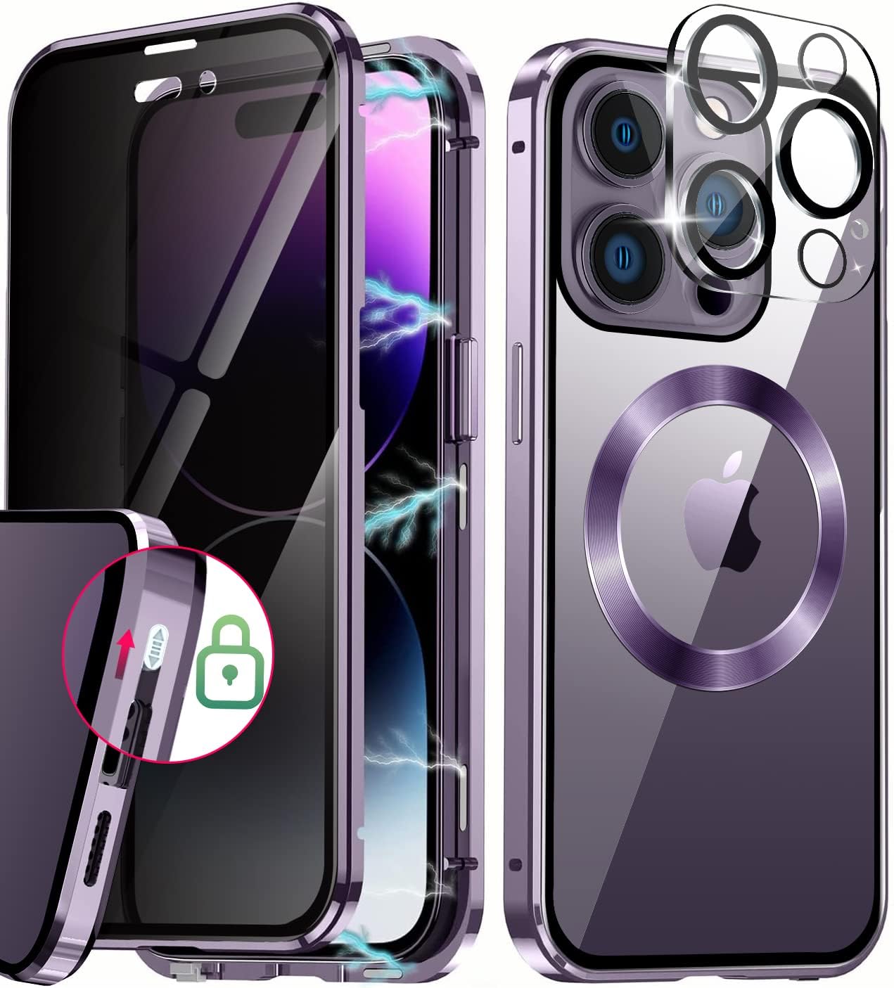 Amazon.com: ESTPEAK [CD Loop+Safety Lock]Magnetic Case for iPhone 11 ...