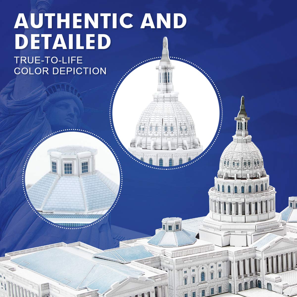 CubicFun The Capitol Hill 3D Puzzle Instruction Manual