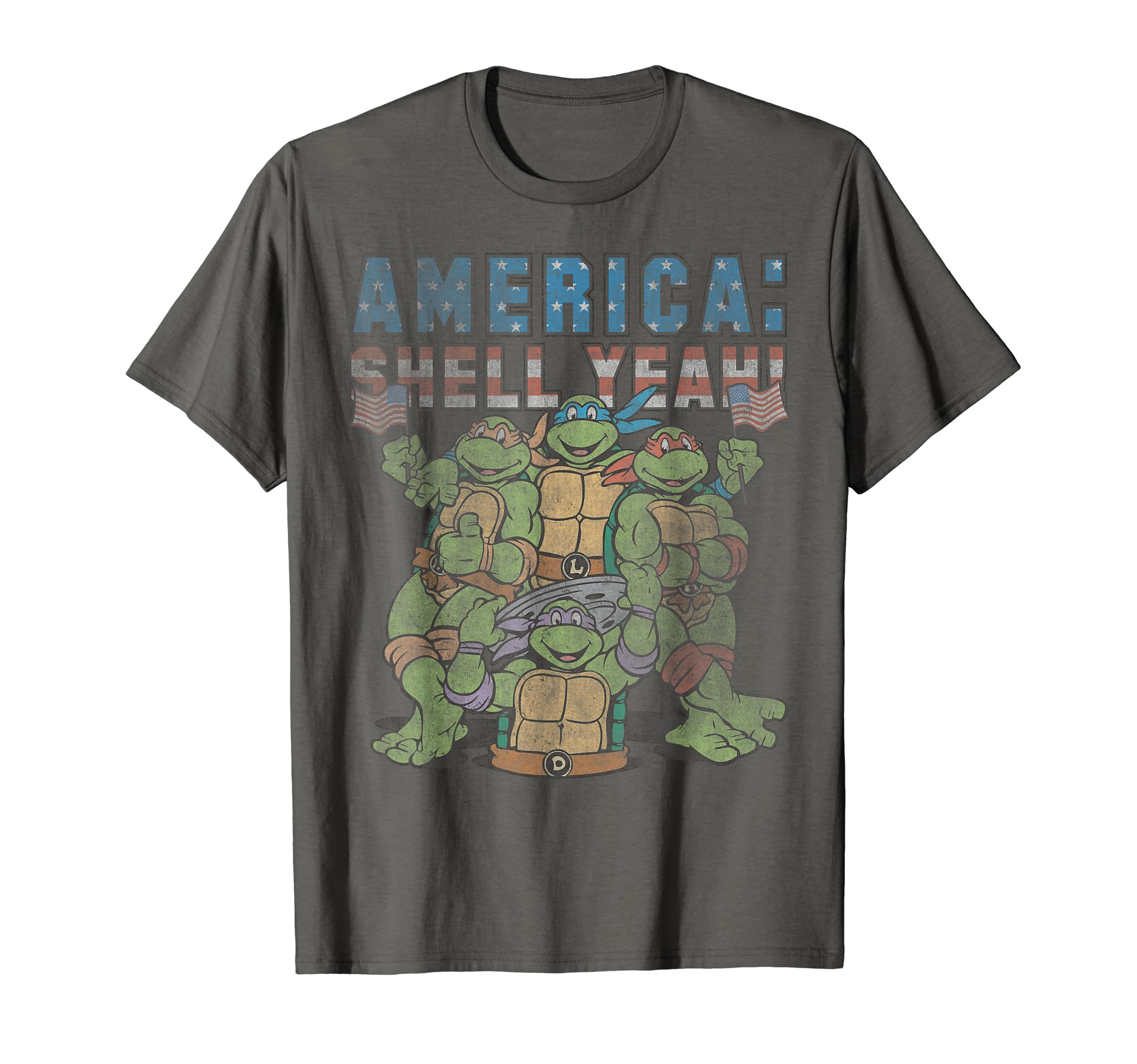 Amazon.com: Teenage Mutant Ninja Turtles America: Shell Yeah! T-Shirt T ...