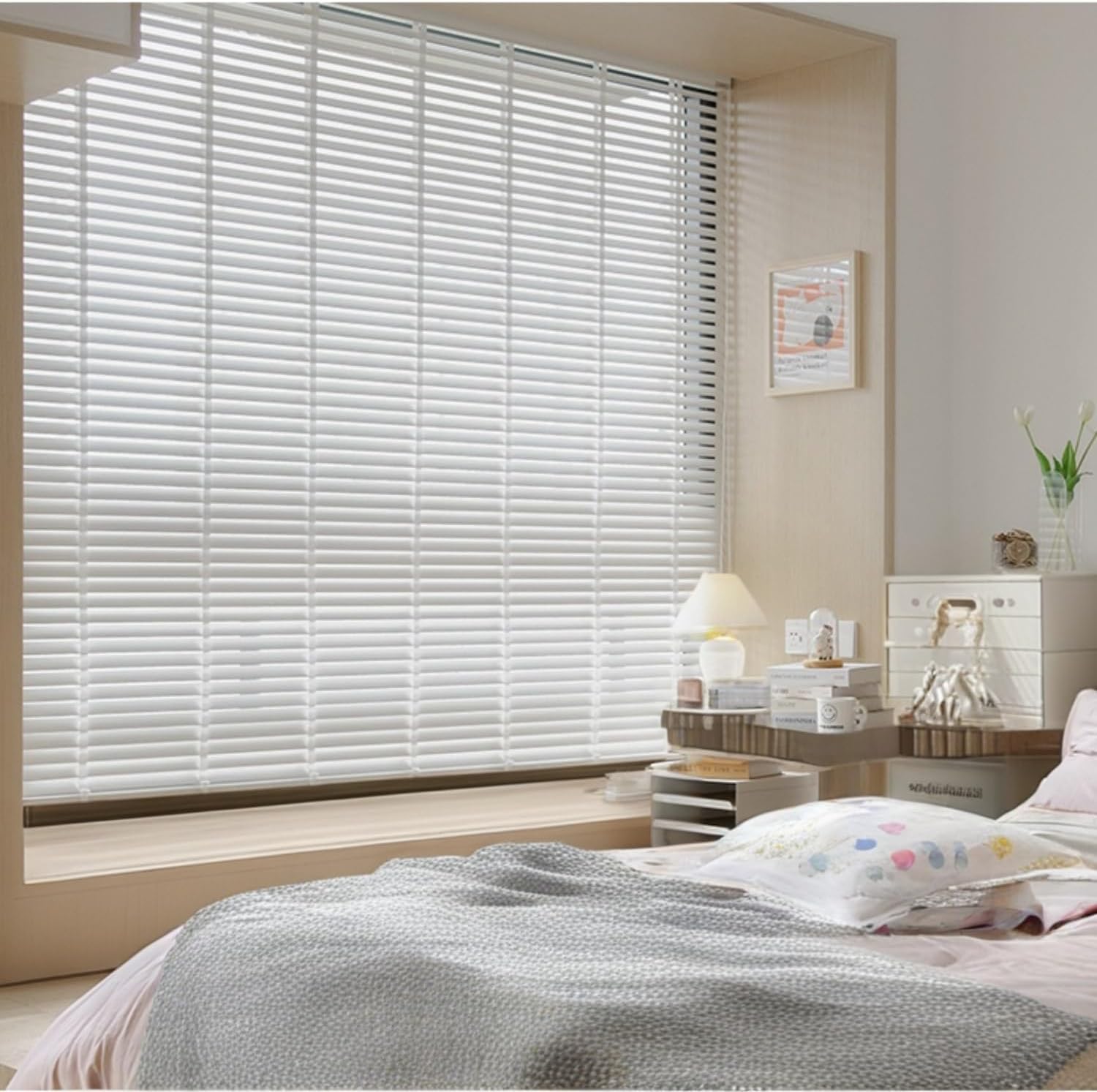 Amazon.com: Aluminum Mini Blinds for Windows, Cordless, Room-Darkening ...