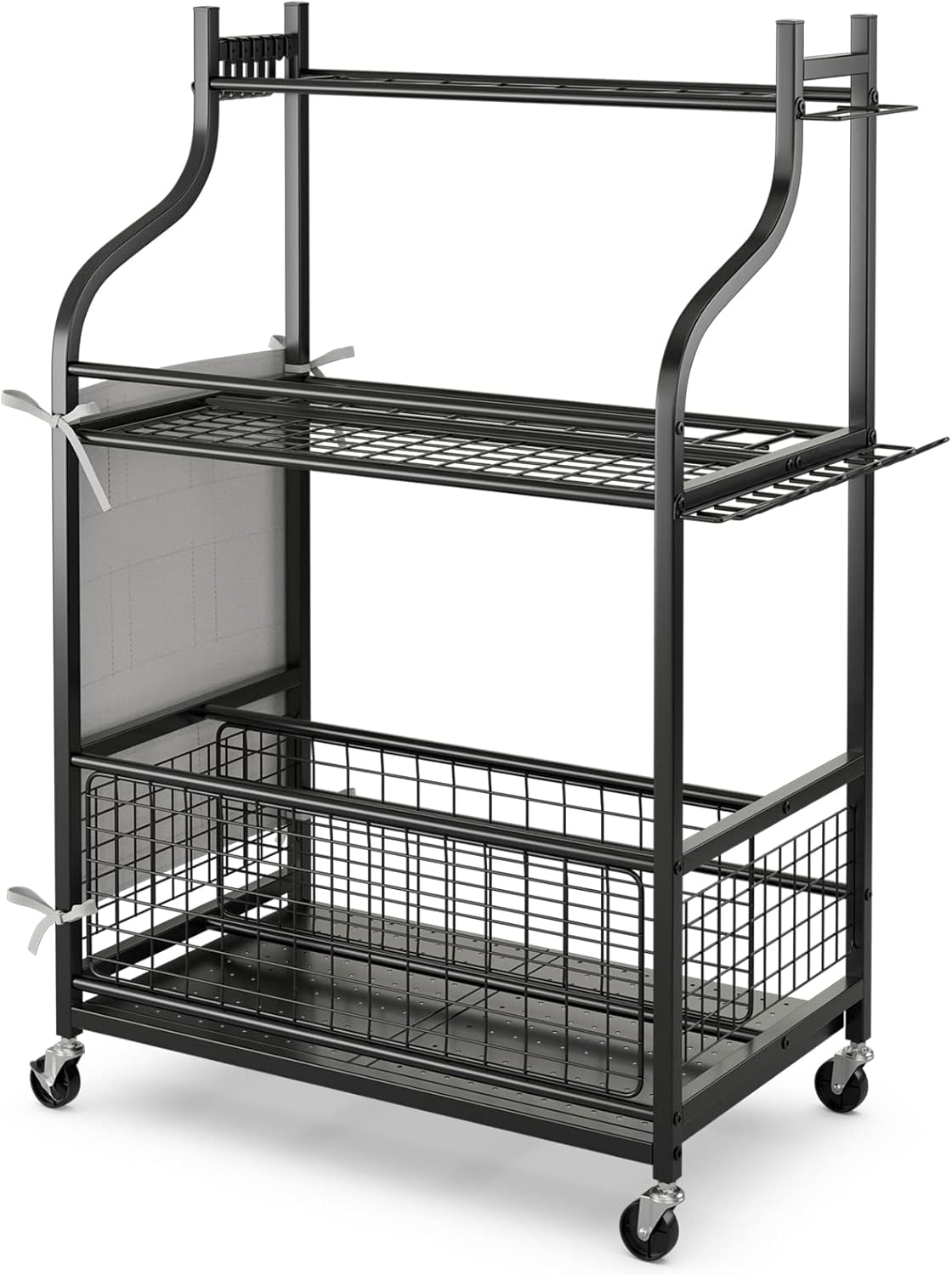 Amazon.com: Nightcore Rolling Storage Rack on Universal Wheels, 3-Tier ...