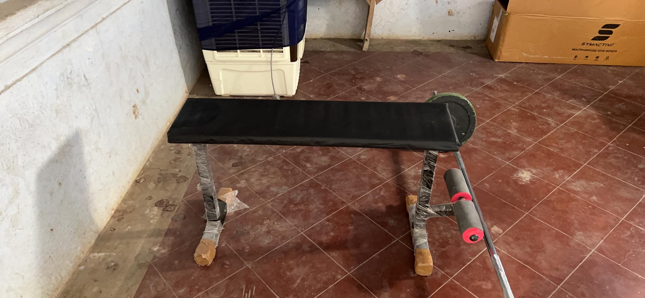 Excellfit Fitness Leg Extension Flat Gym Bench Home Workout ...