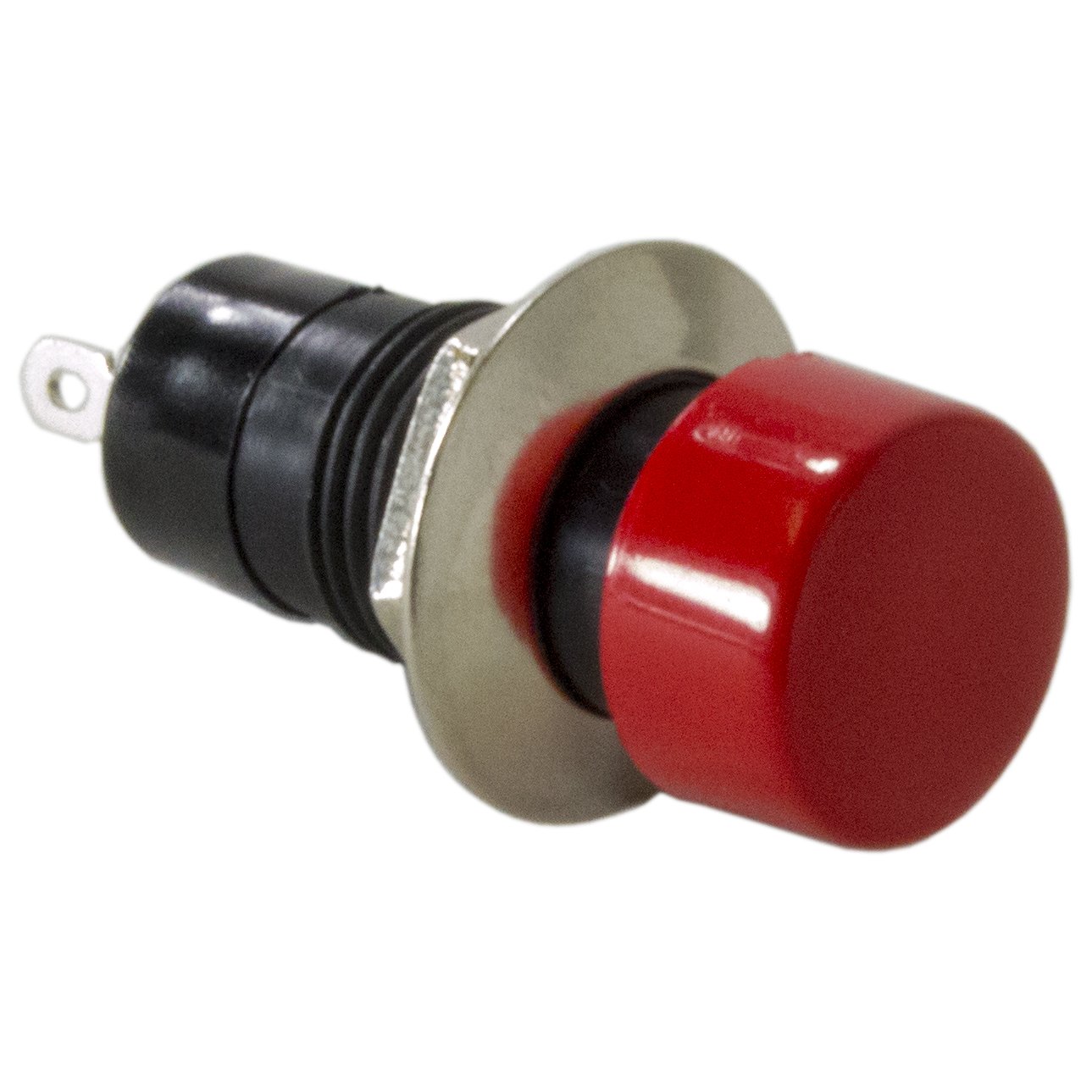 Amazon.com: Push-On/Push-Off Switch 3A 125VAC, Round Red Button (18mm x ...