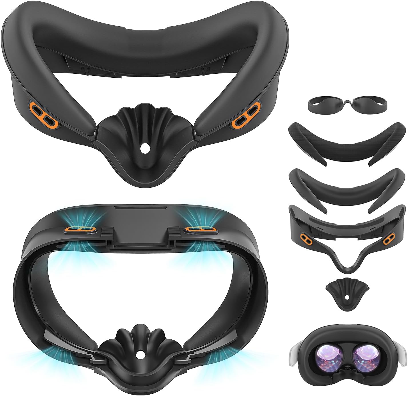 AMVR Face Cover Pad Facial Interface Compatible with Meta/Oculus Quest ...