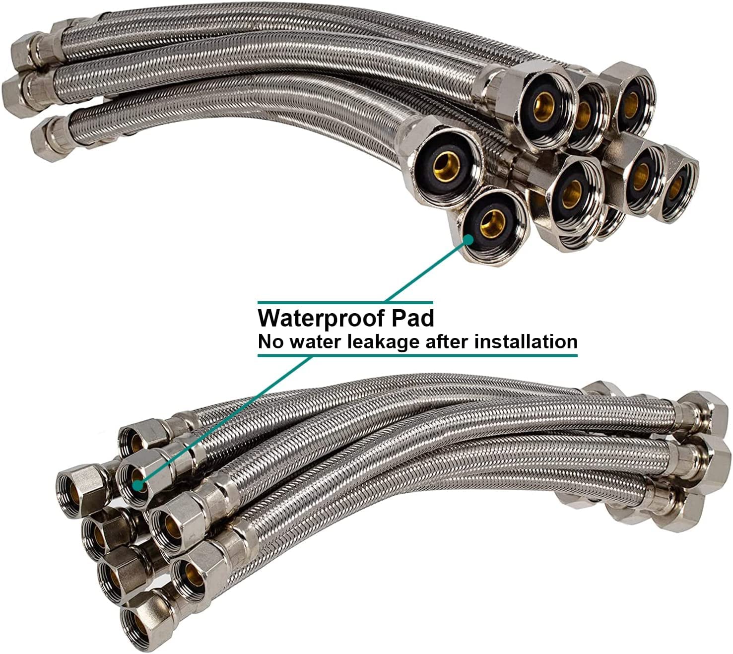 Snapklik.com : New VersionFaucet Water Supply Connector Line Braided ...