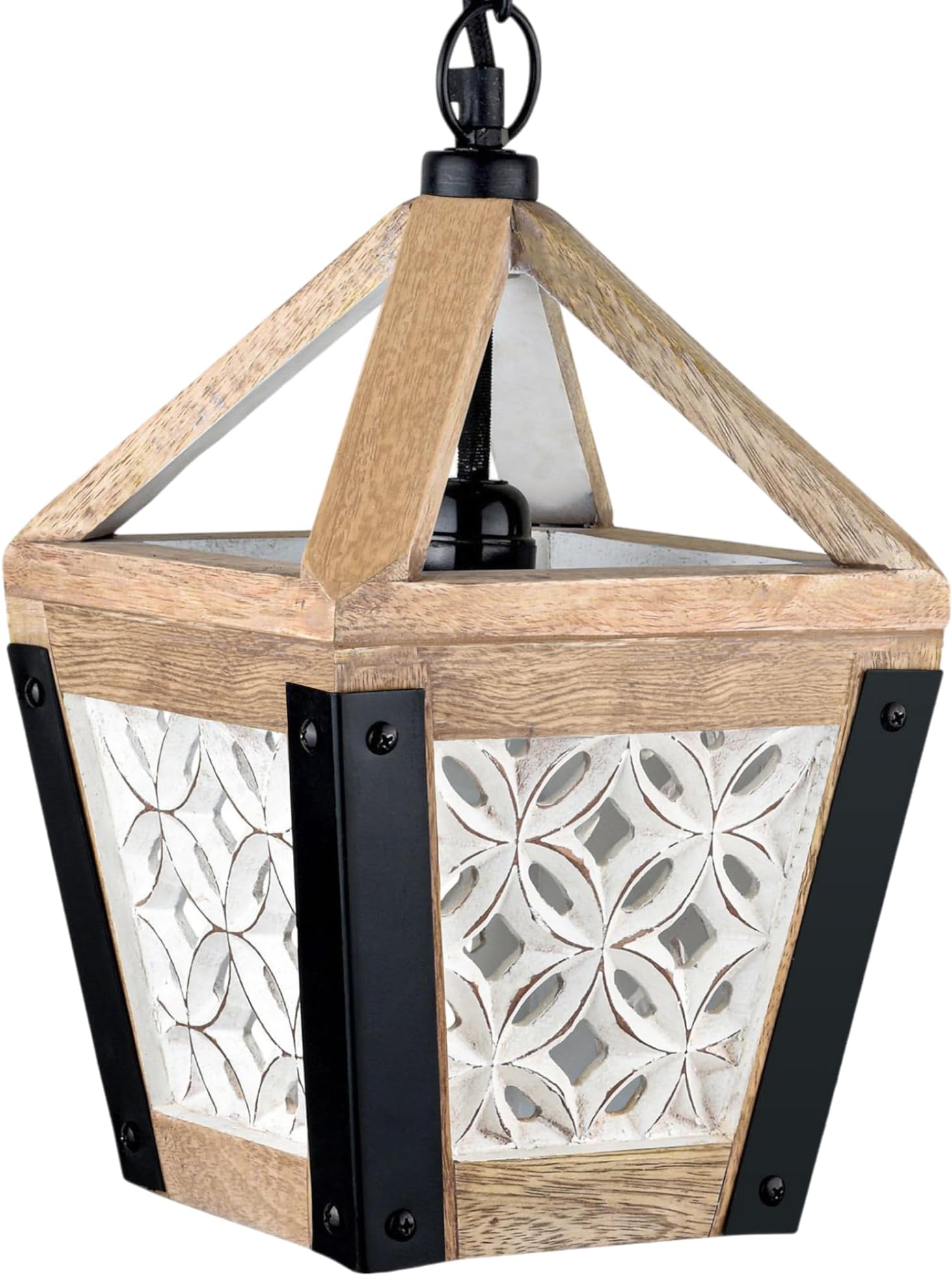 Autumn Alley Farmhouse Pendant Light, Rustic Wood Pendant Light ...