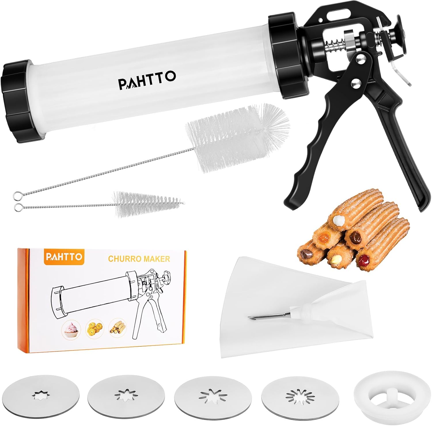 Amazon.com: Churro Maker Kit, Hollow Churro Machine, Churro Maker Gun ...