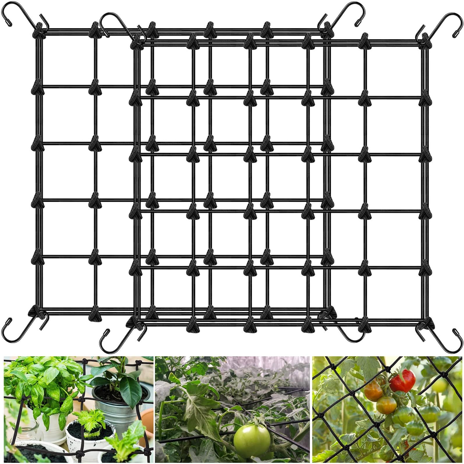 Amazon.com : 4PCS Grow Tent Net, Flexible Net Trellis Fits 2x2ft and ...