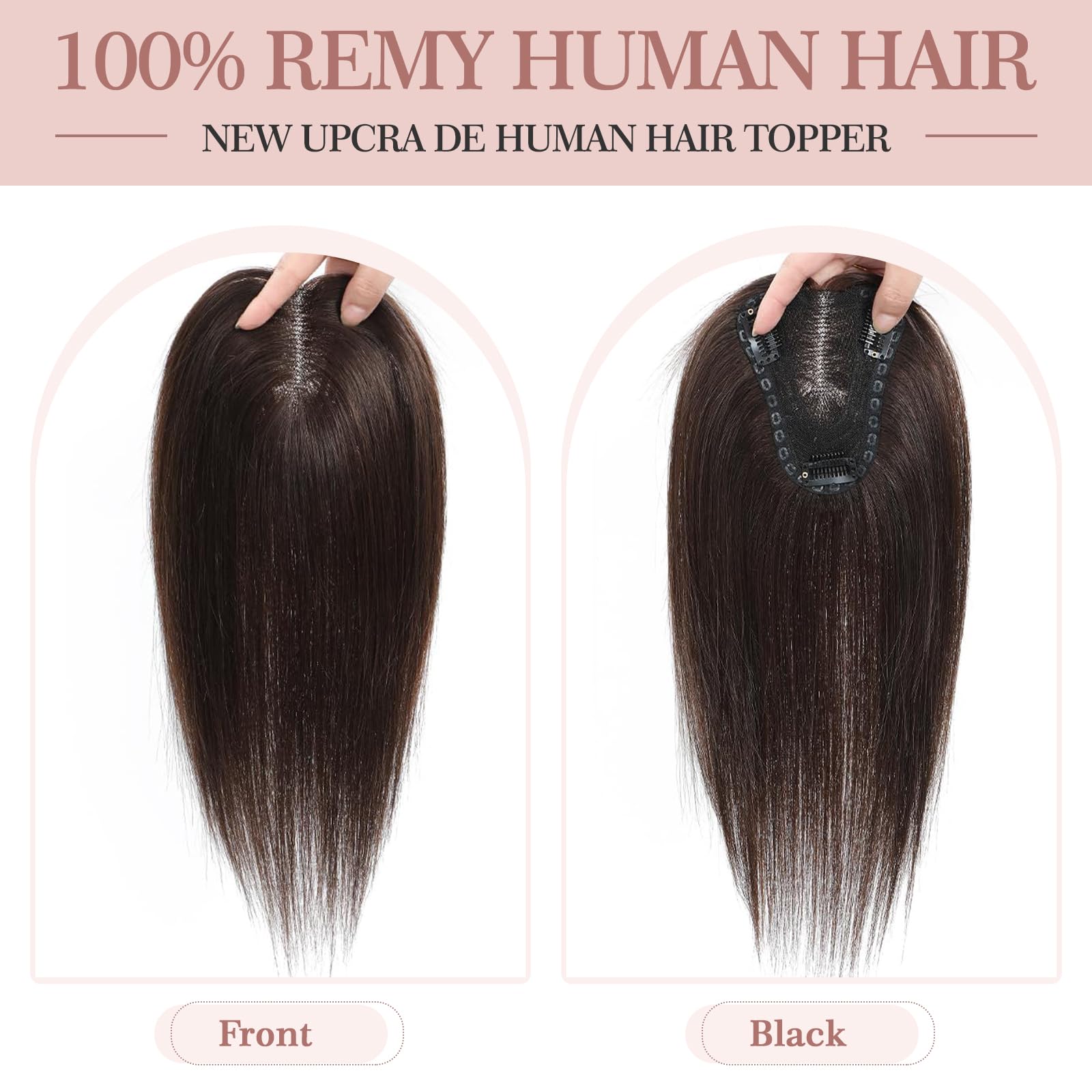 Snapklik.com : Meralona 12 Inch Hair Toppers For Women Real Human Hair ...
