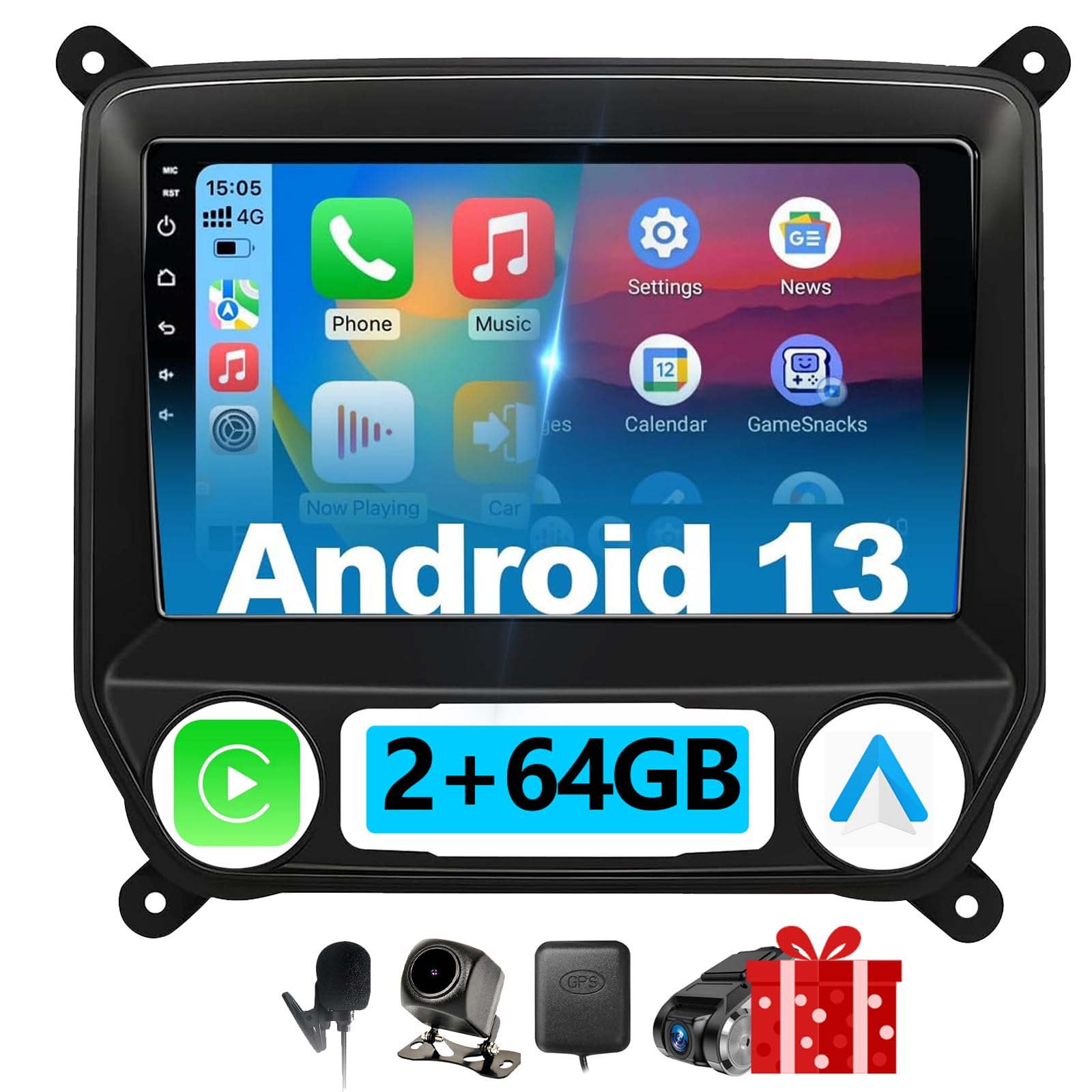 Amazon.com: Android 13 2+64G Car Radio Replacement Compatible with ...
