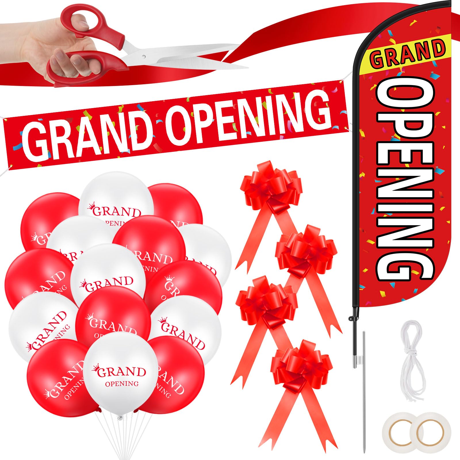 Amazon.com : Mixweer 48 Pcs Grand Opening Ribbon Cutting Ceremony Kit ...