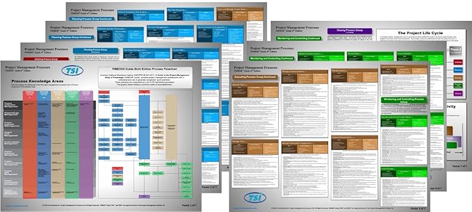 Project Management Process Posters 5th Edition - 18" x 24": True ...