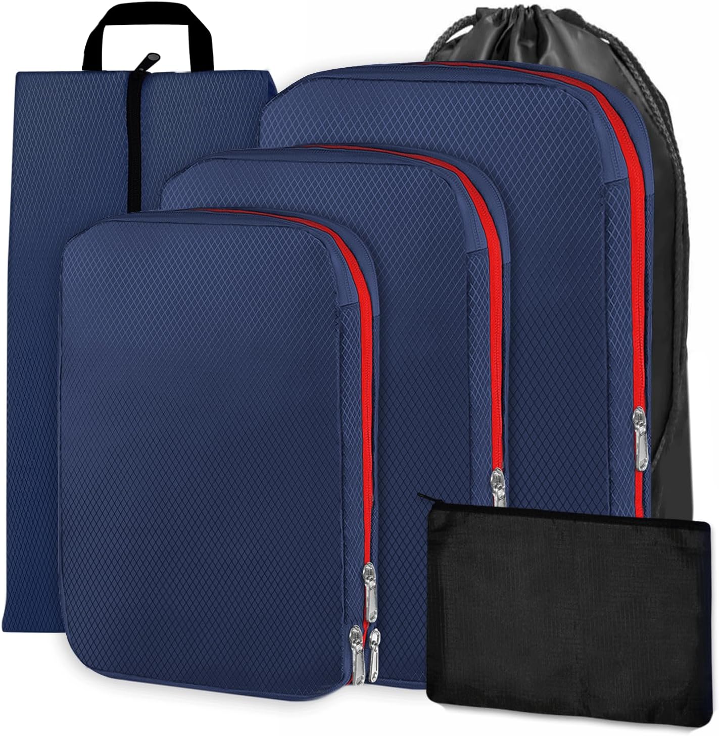 Cinnani Organizer Valigia a Compressione, Set di 6 Organizer da Viaggio ...