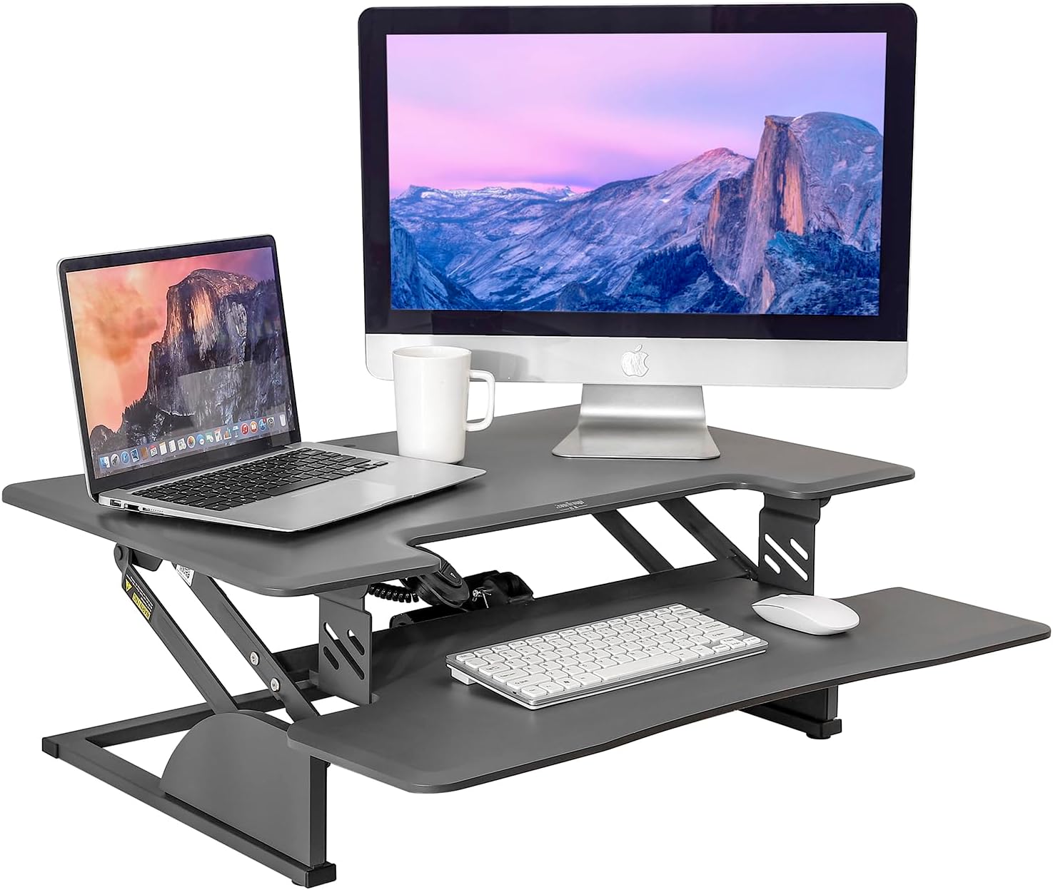 GUKA [Electric 31.5 inch Standing Desk Converter, Height Adjustable ...