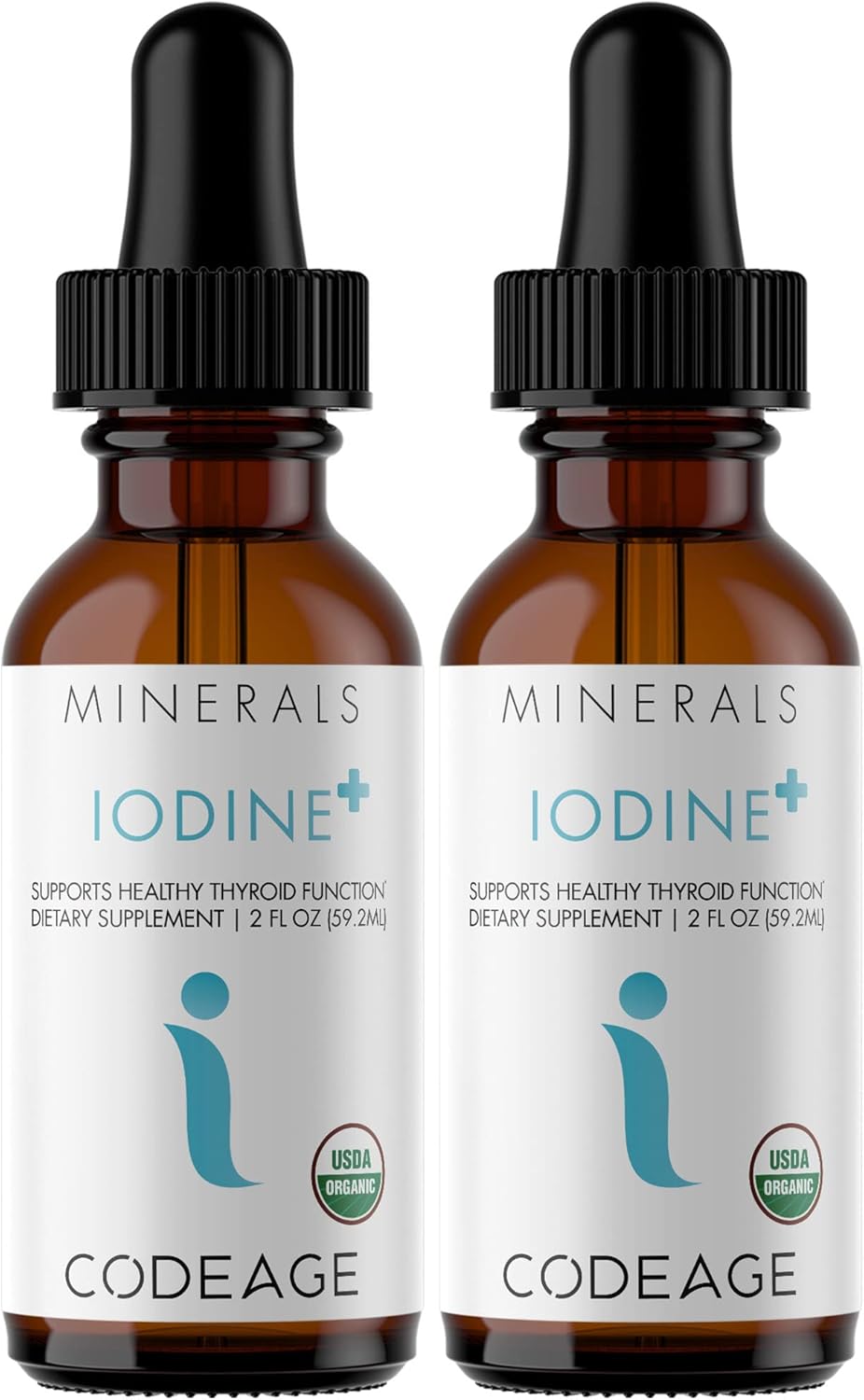 Codeage Gotas de yodo orgánico USDA 250 Mcg Suministro de 1+ año ...