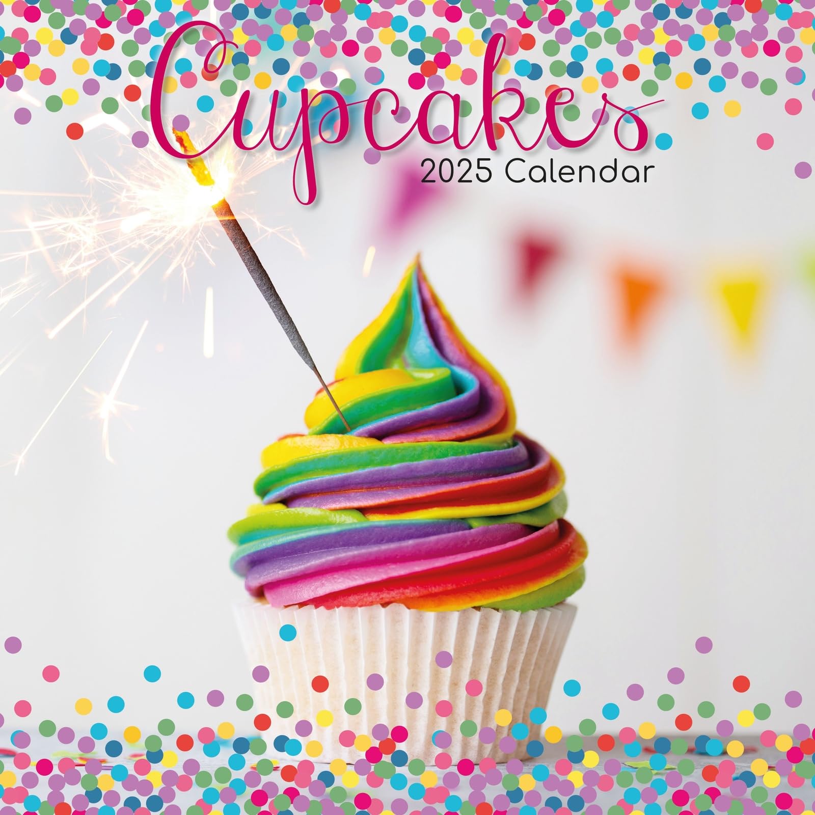 Amazon.com: 2025 Square Wall Calendar, Cupcakes, 16-Month Food Theme ...