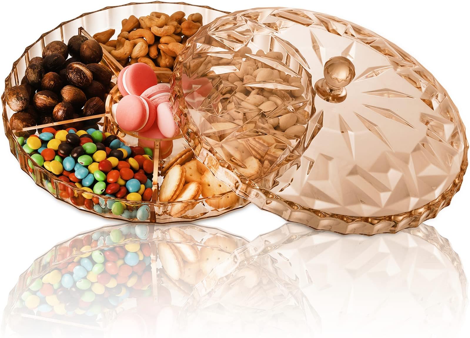 Amazon.com: Bunny Dessert Holder Chinese New Year Snack Tray Divided ...