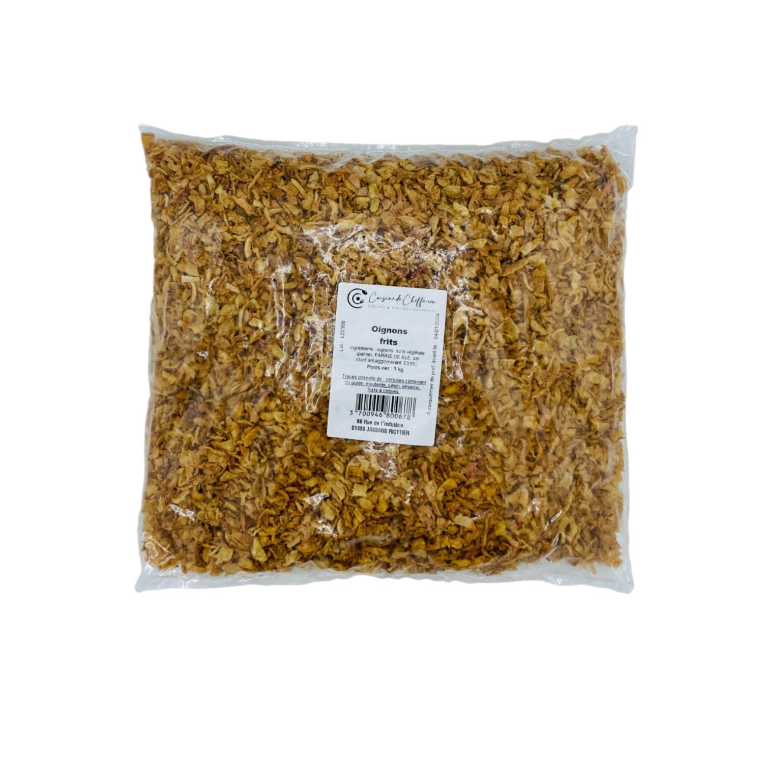 Cuisine de Cheffe.com - Oignons frits - Sachet 1kg : Amazon.fr: Epicerie