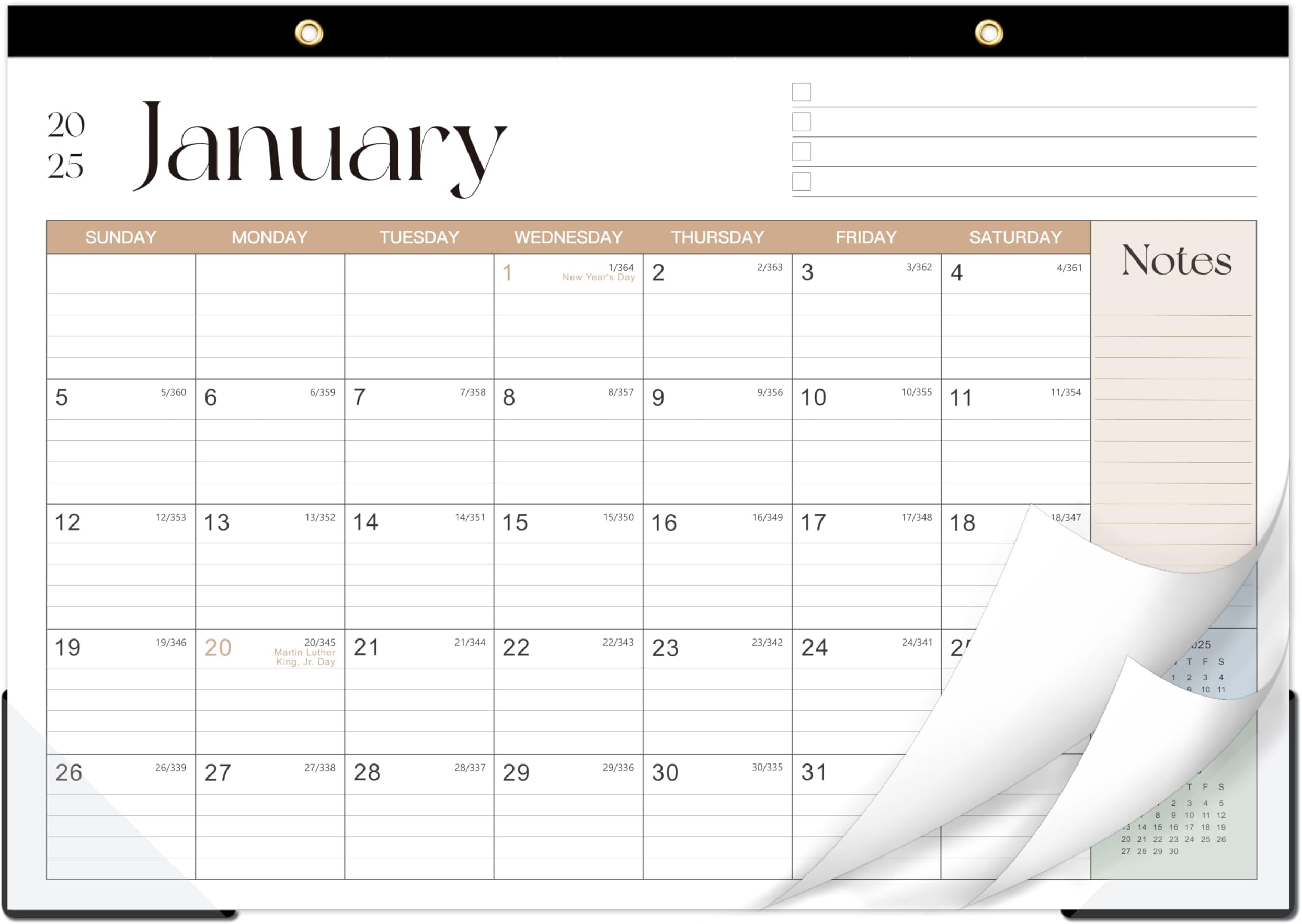 Amazon.com : Desk Calendar 2025-12 Months Calendar from January 2025 ...