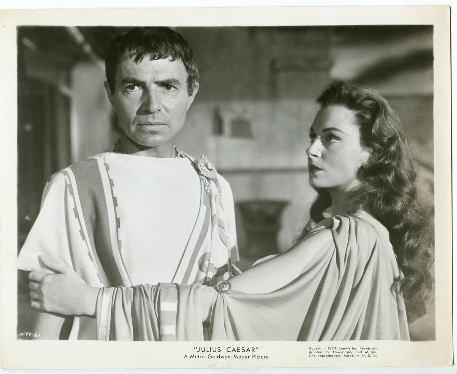 MOVIE PHOTO: Julius Caesar 8x10 Promo still- James Mason- Deborah Kerr ...