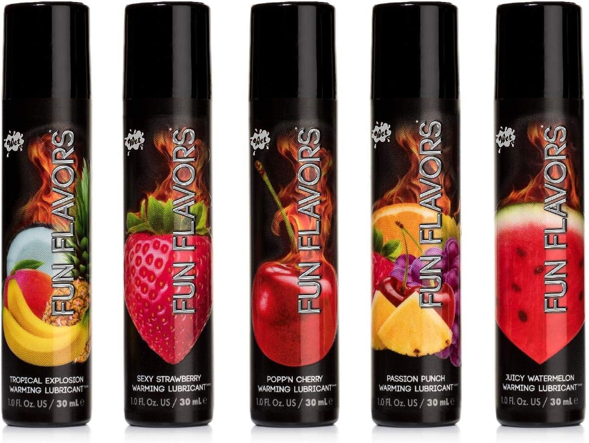Amazon.com: Wet Flavored Tasty Warming Lube Sampler (5- Pack), Five 1 ...