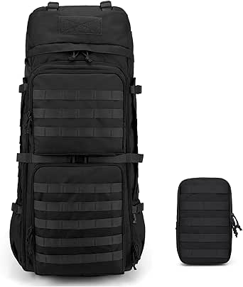 Amazon.com: Mardingtop 75L Molle Hiking Internal Frame Backpacks with ...