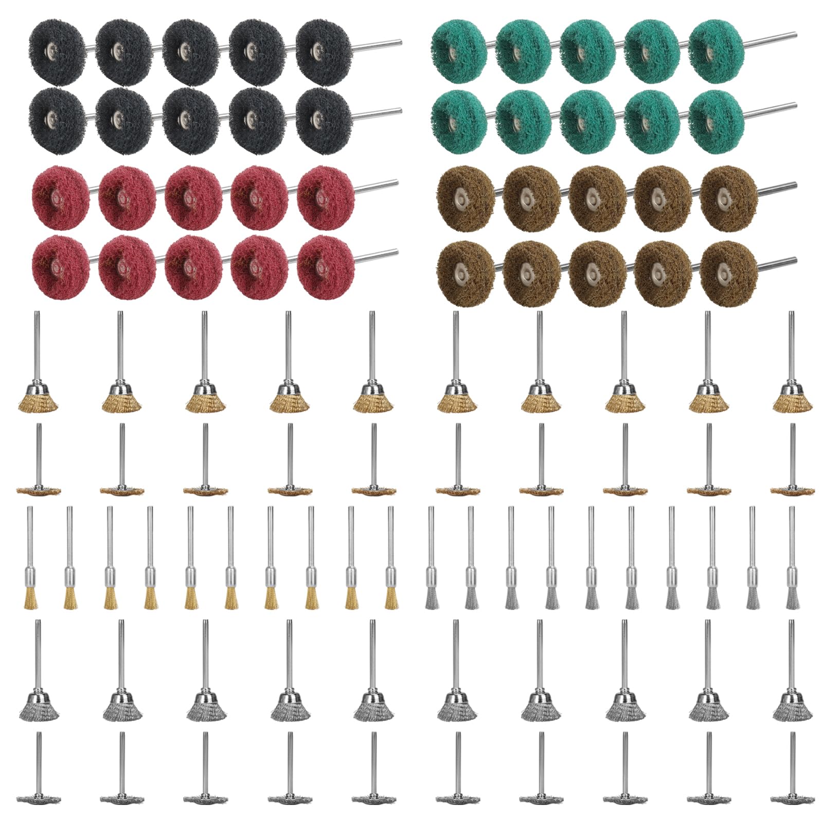 NuoDunco 100Pack Buffing Polishing Wheels Set, Abrasive Buffing Wheels ...