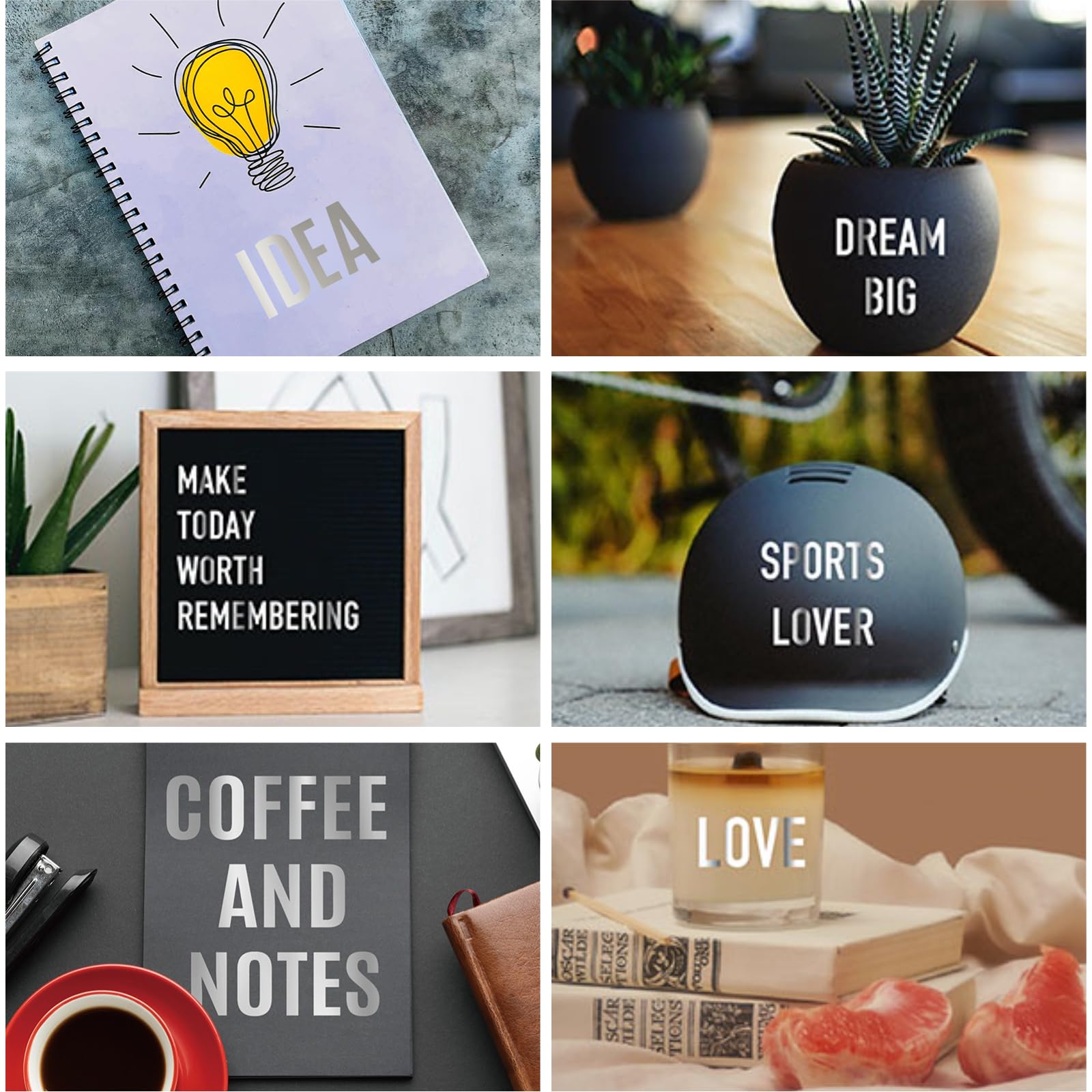 Letters For Poster Board 10 Sets Vinyl Letter Stickers - 2 Inch Self ...
