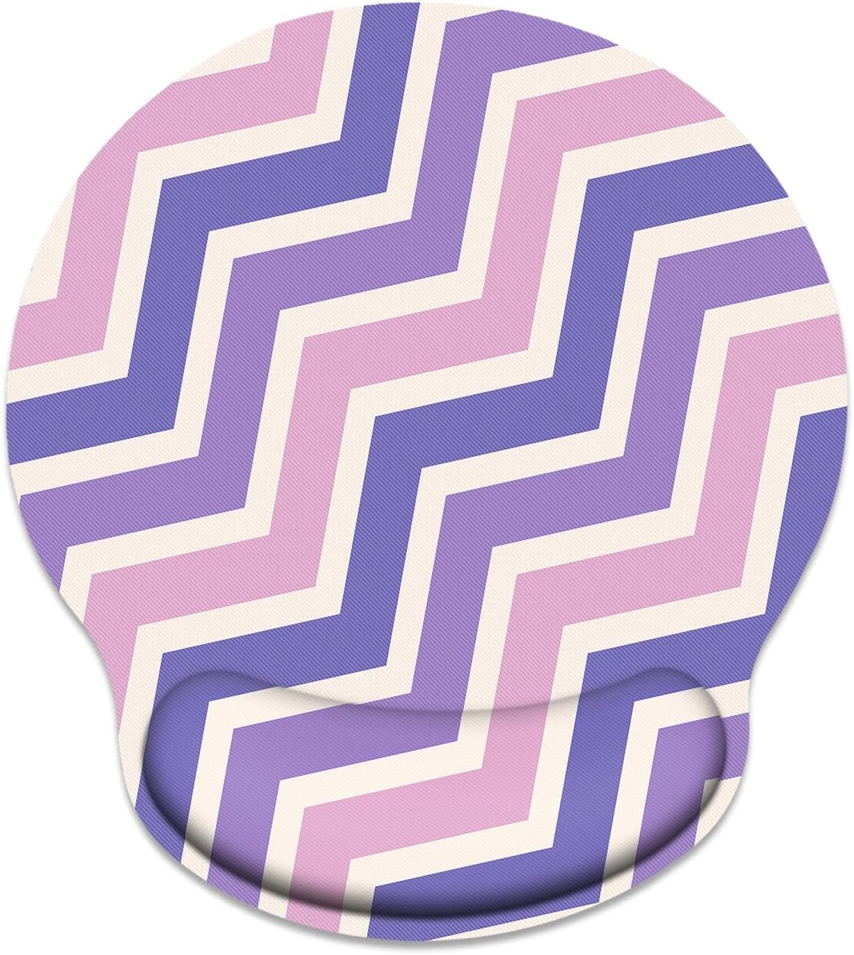 Amazon.com: Culudea Purple Geometric Gradient Mouse Pad with Wrist ...