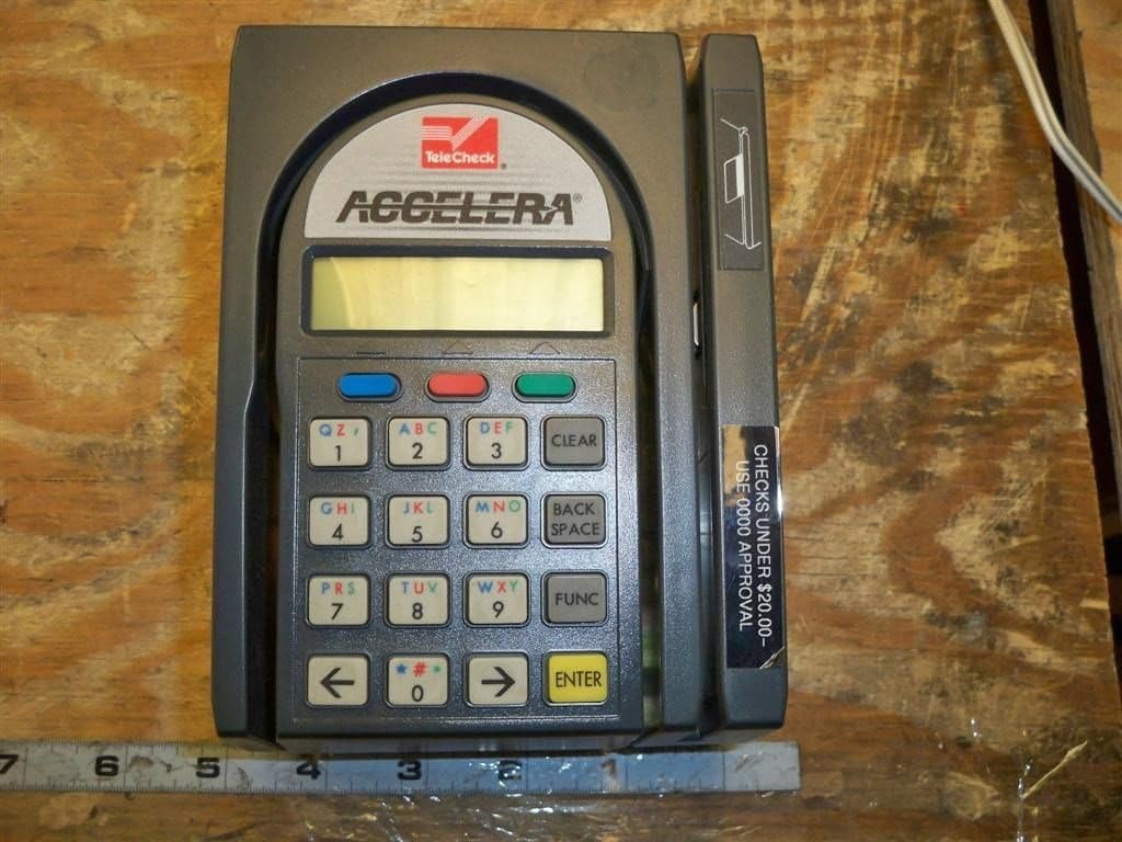 Amazon.com: Telecheck Accelera 000-8900 POS Credit Card & Check ...