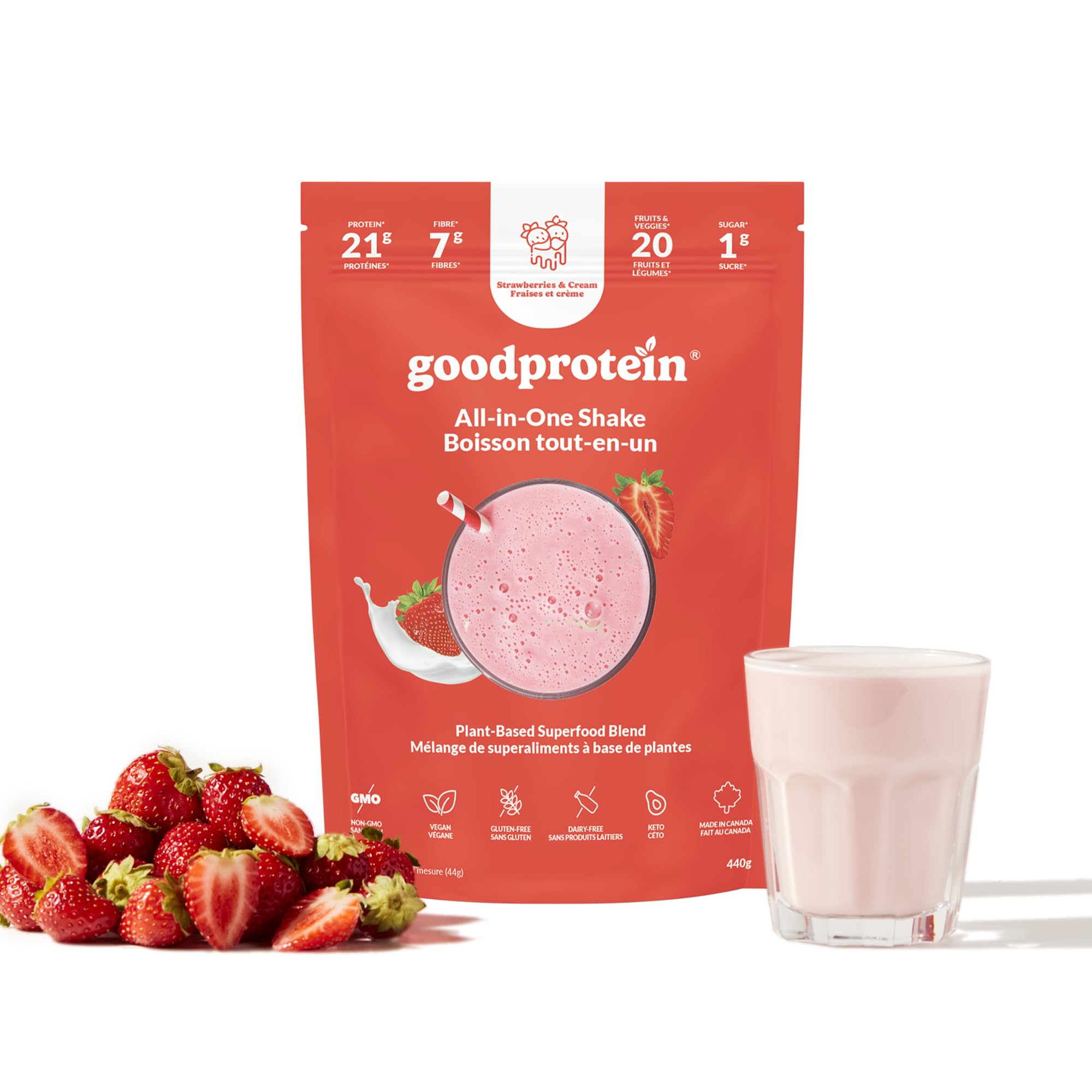 Good Protein Vegan Plant-based Protein Powder 100% Natural, Non-GMO ...