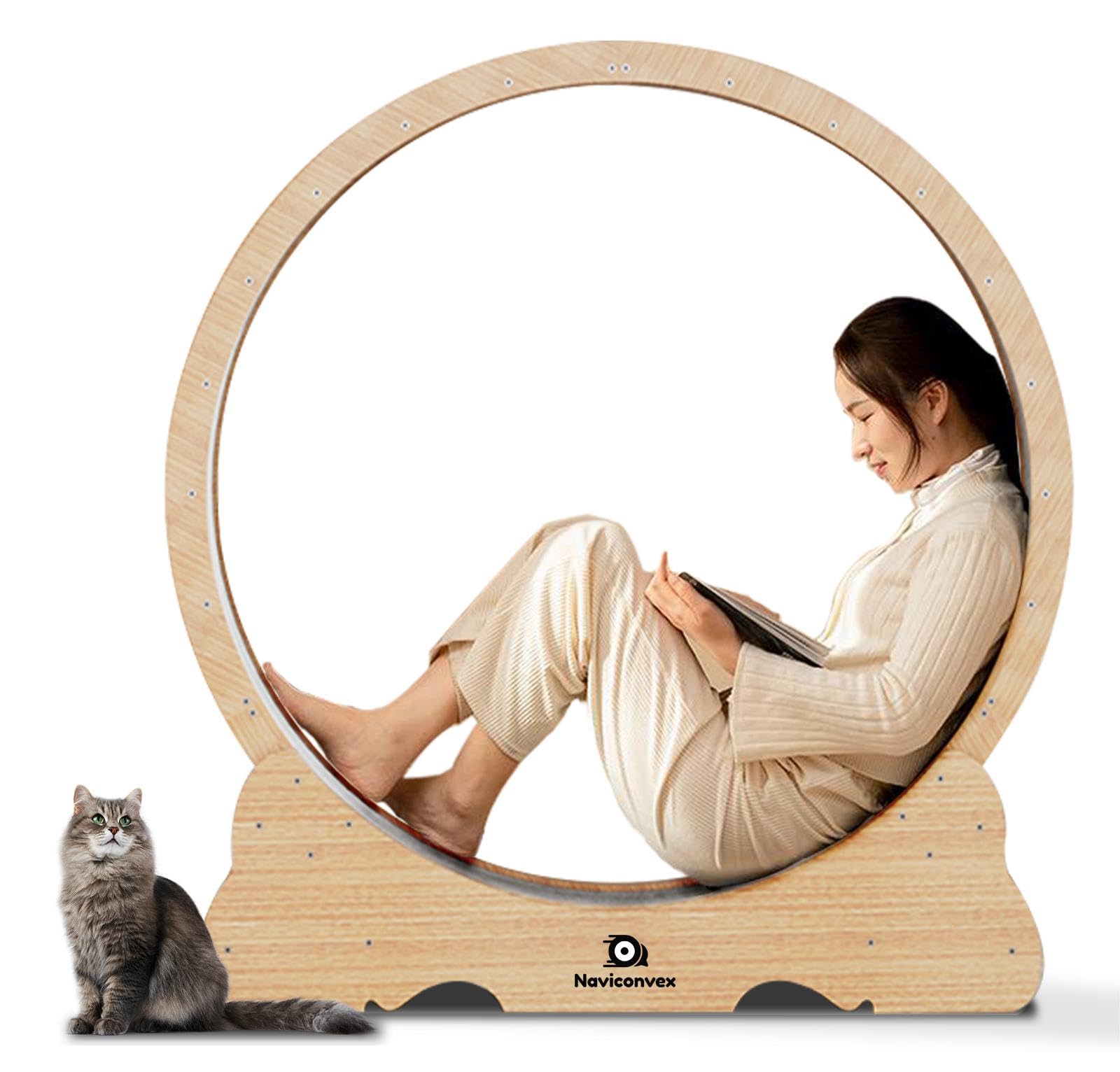 Naviconvex Cat Wheel 43.3 inch XL Cat Wheel for Indoor Cats,Cat ...