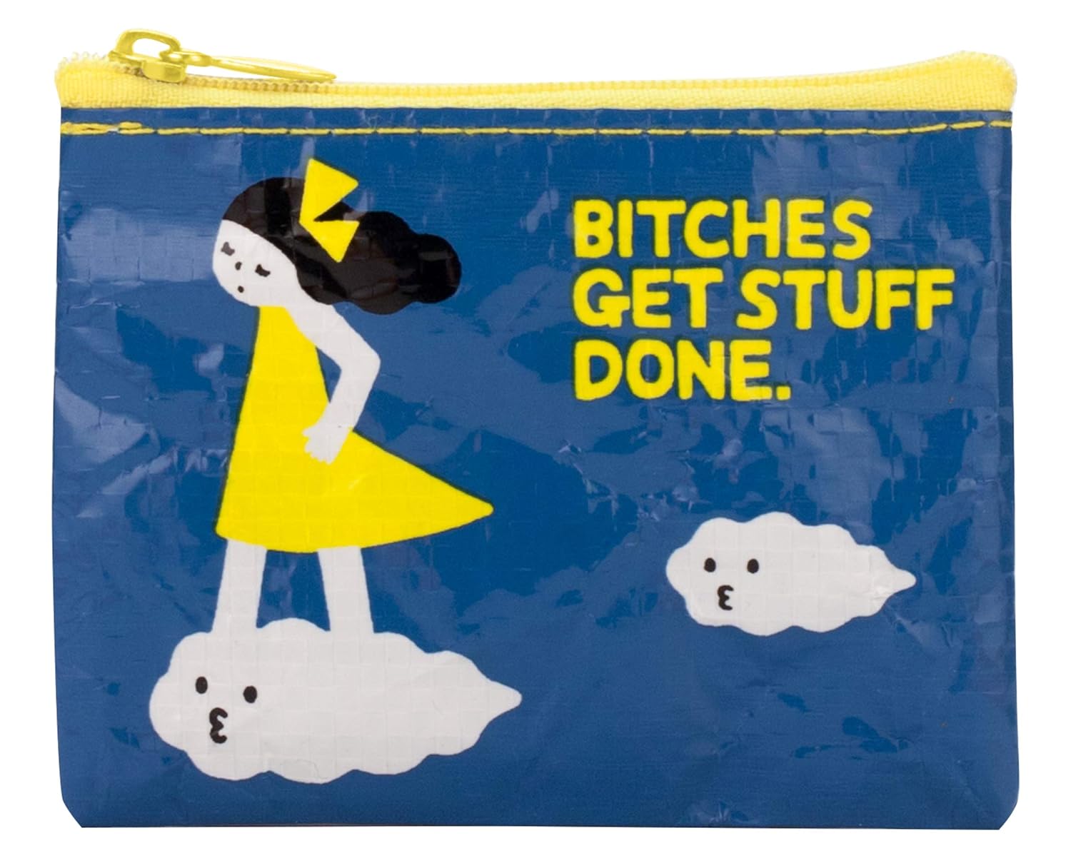 Amazon.com: Blue Q Coin Purse, Beyotches Get Stuff Done. Made from 95% ...