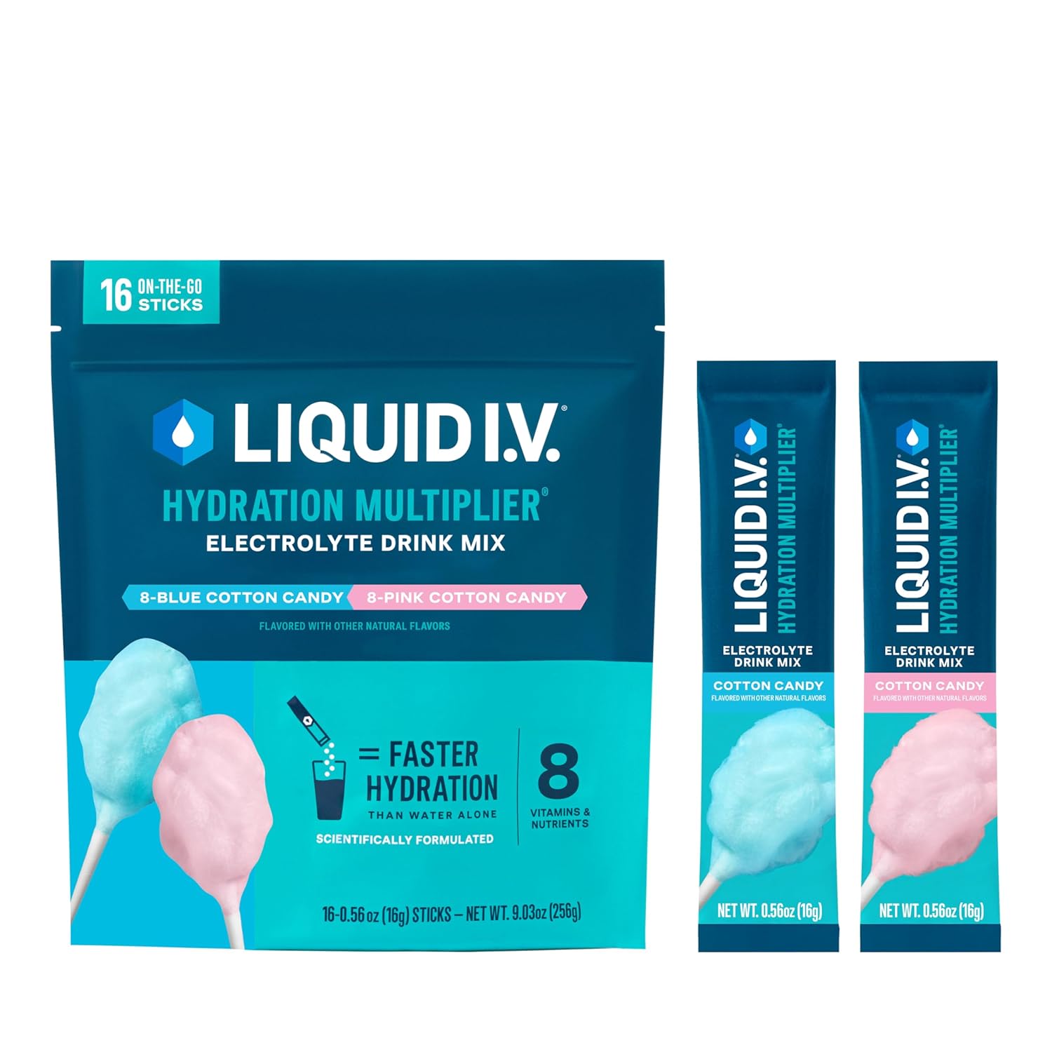 Amazon.com: Liquid I.V.® Hydration Multiplier - Cotton Candy ...
