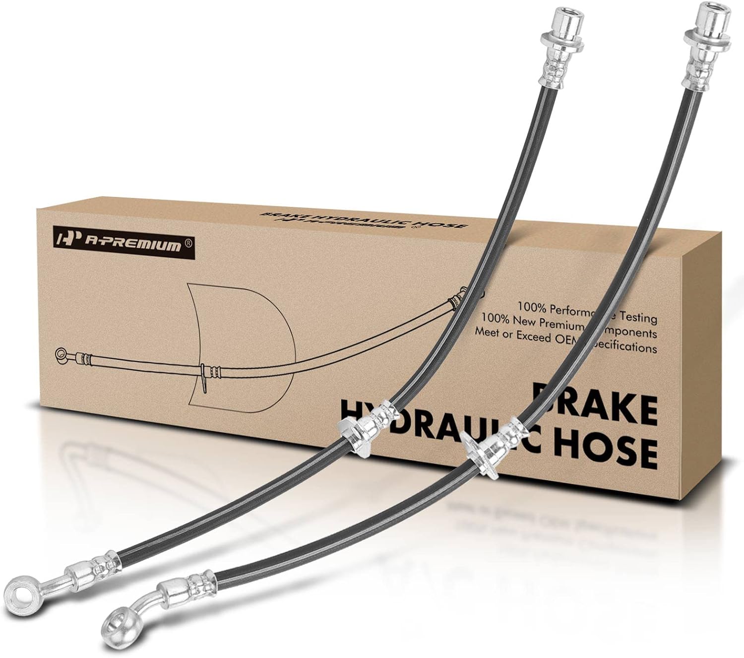 Amazon.com: A-Premium Rear Side Brake Hydraulic Hose Compatible with ...