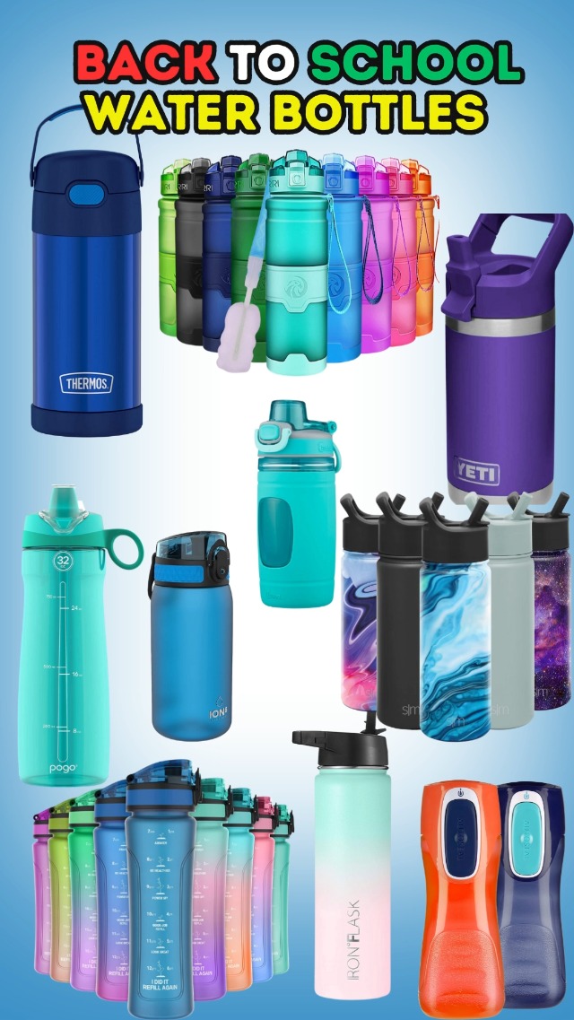 Watch Back to School Essentials, Kids Water Bottles! #School23 on ...