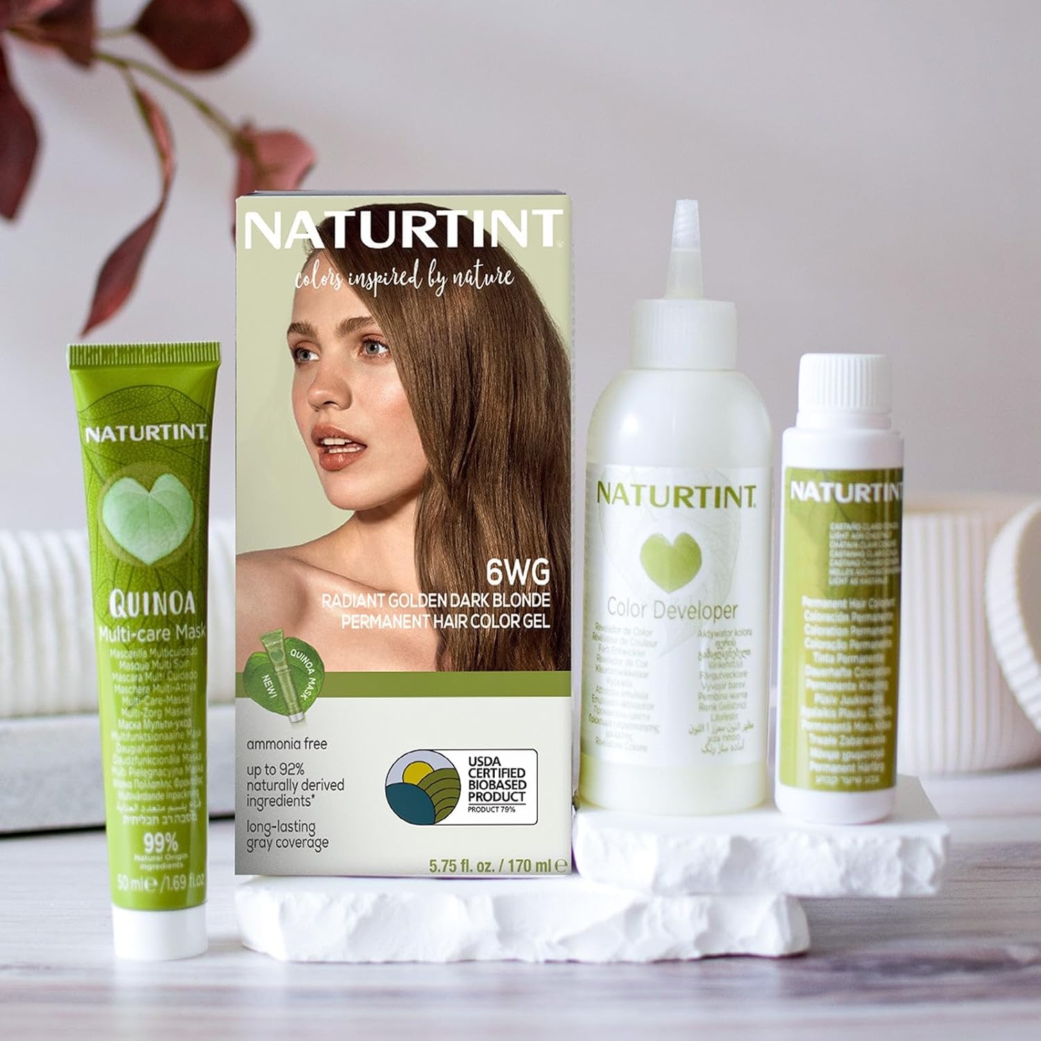 Naturtint Tinte permanente para el cabello 6WG rubio dorado oscuro ...