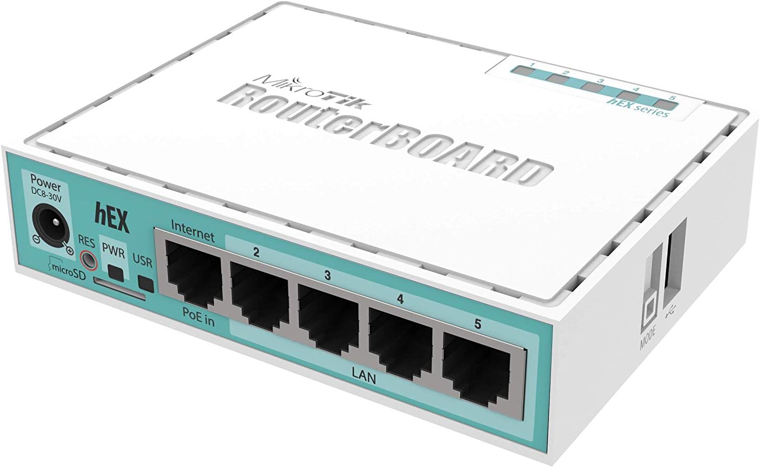 Amazon.com: Mikrotik hEX S RB760iGS Router 5X Gigabit Ethernet, SFP ...