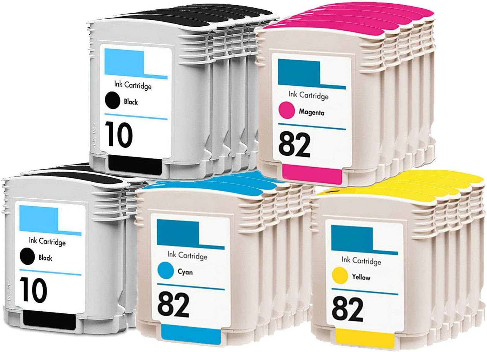 Amazon.com: Inkpro 23 Pack Ink Cartridges Compatible for HP 10 82 for ...