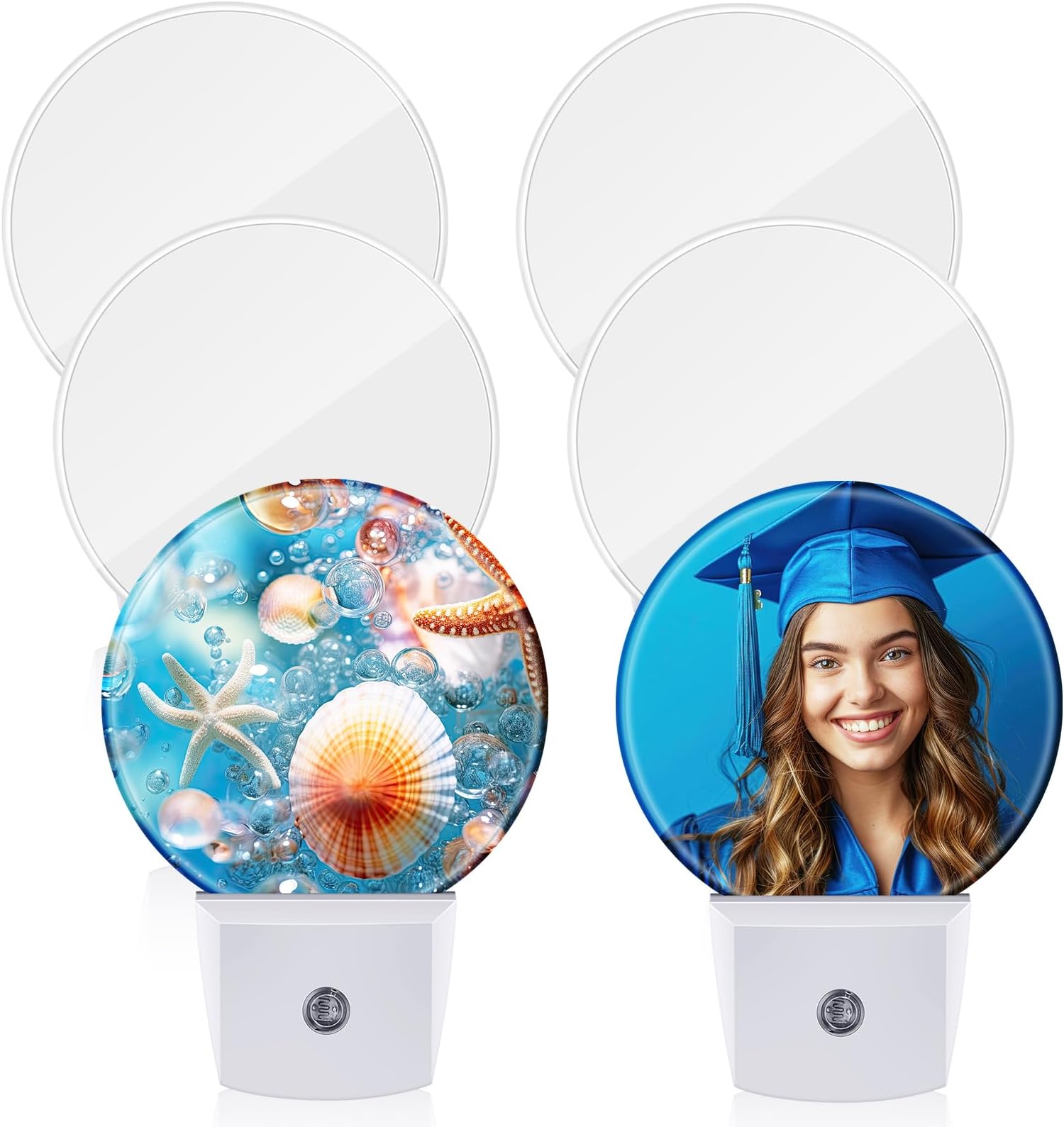 Amazon.com: Tujoe 6 Pcs Summer Beach Night Light Sublimation Plug Into ...