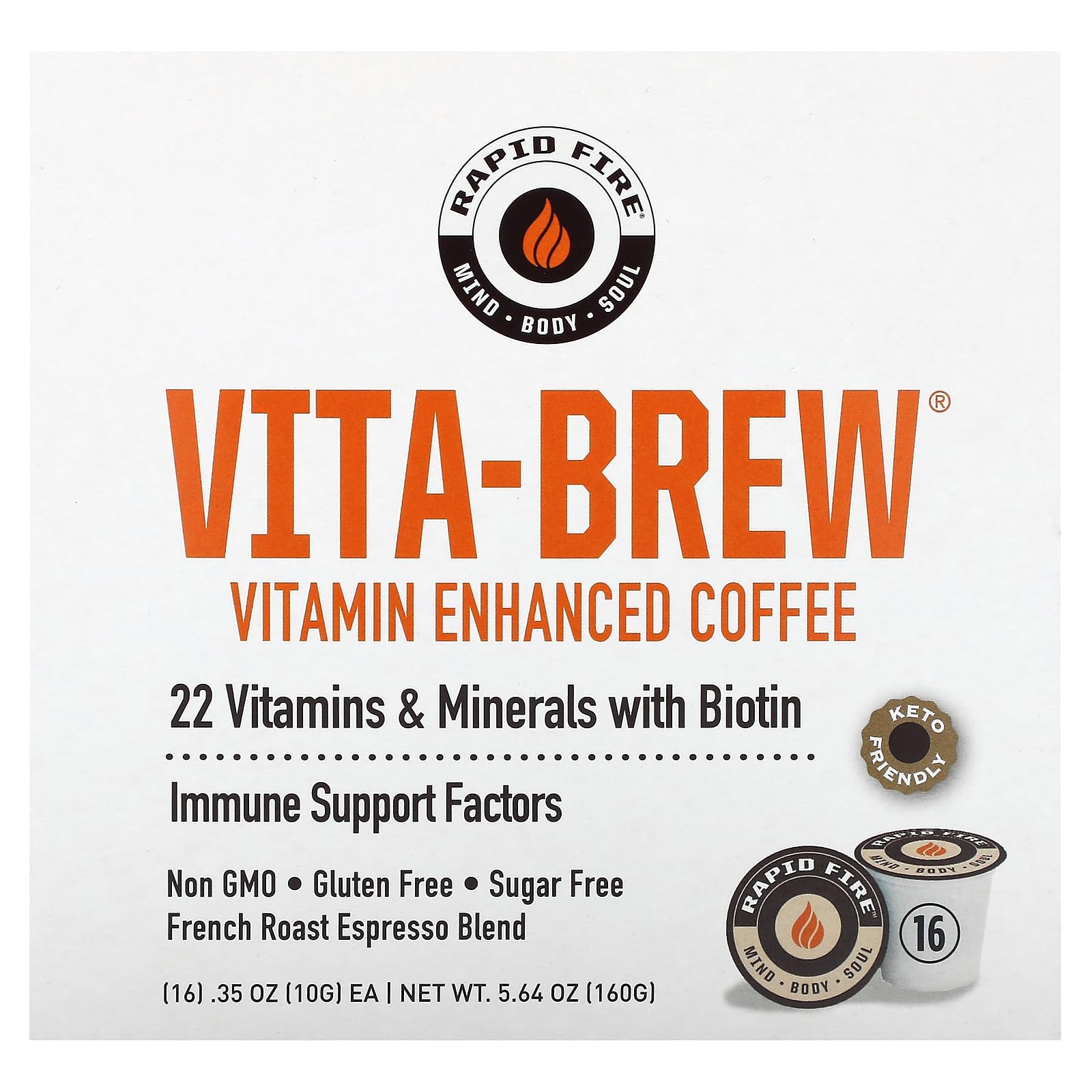 Snapklik.com : RapidFire Vita Brew Coffee Pods, 22 Vitamins And Minerals