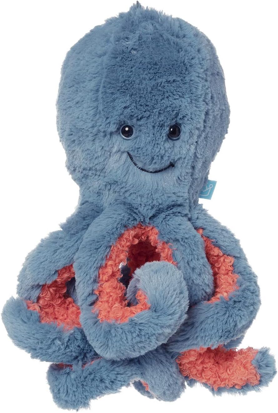 Manhattan Toy Dusty Blue Octopus 12" Ocean Sea Life Stuffed Animal Toy ...