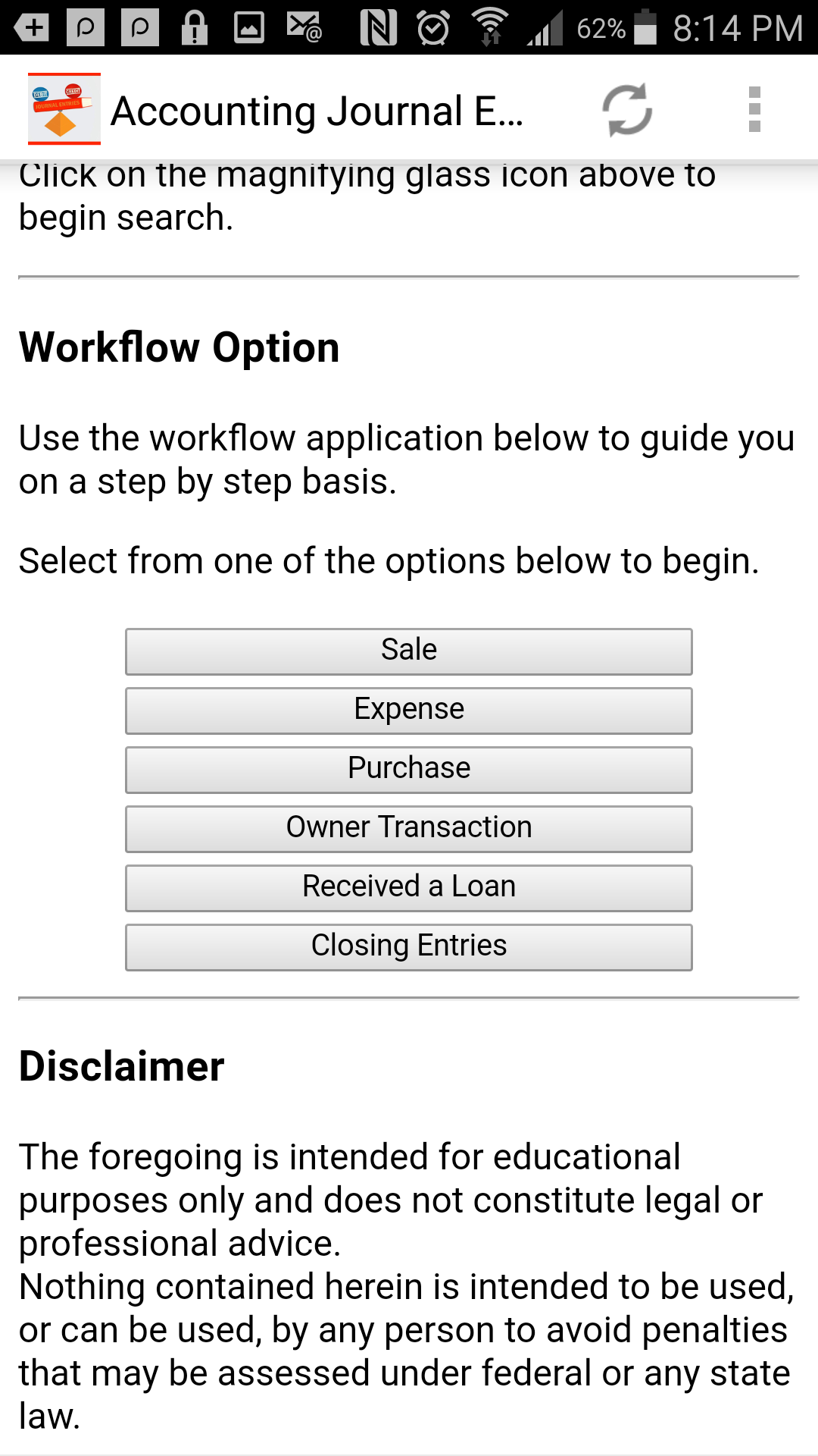 Accounting Journal Entries:Amazon.com:Appstore for Android