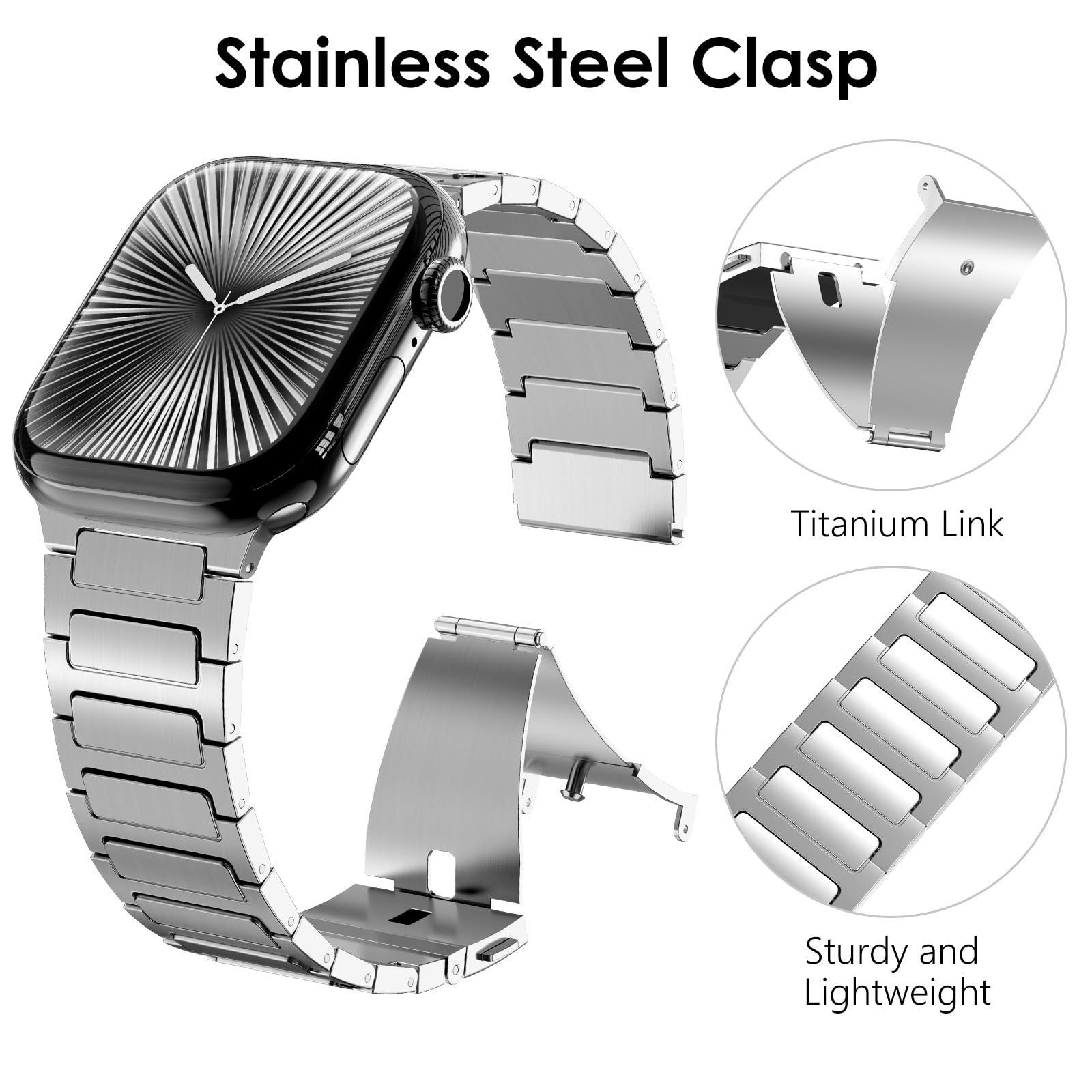 Snapklik.com : NewWays Grade 2 Titanium Band Compatible