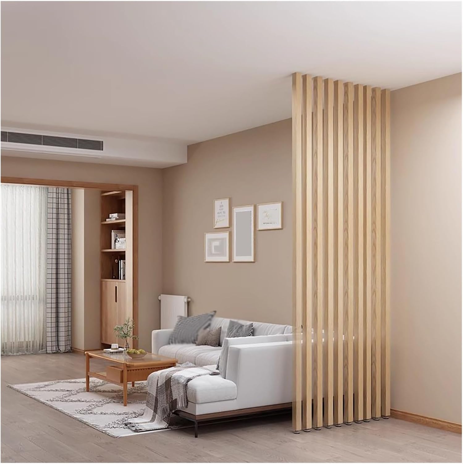 Amazon.com: Wooden Room Divider Post - Floor to Ceiling Partition ...