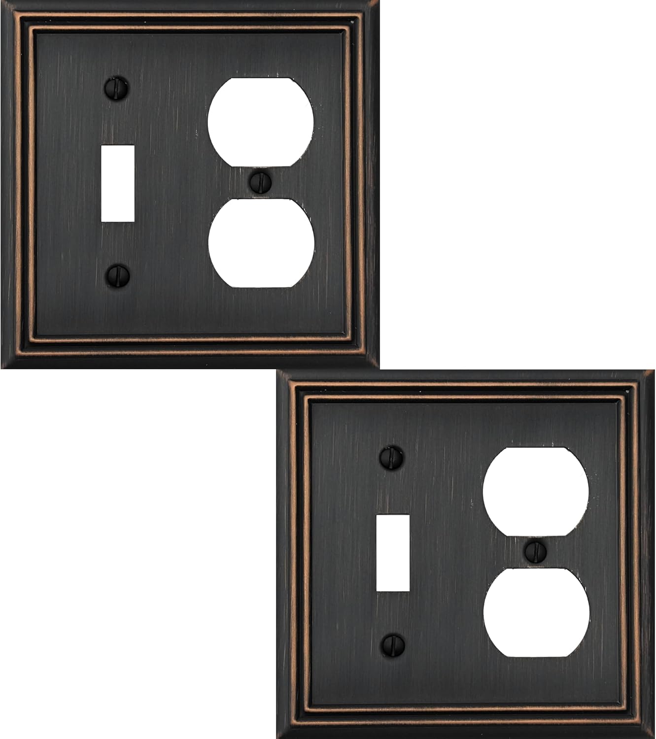 OKAWYC Toggle/Duplex Light Switch Cover Adler Metal Wall Plate, 2-Pack ...